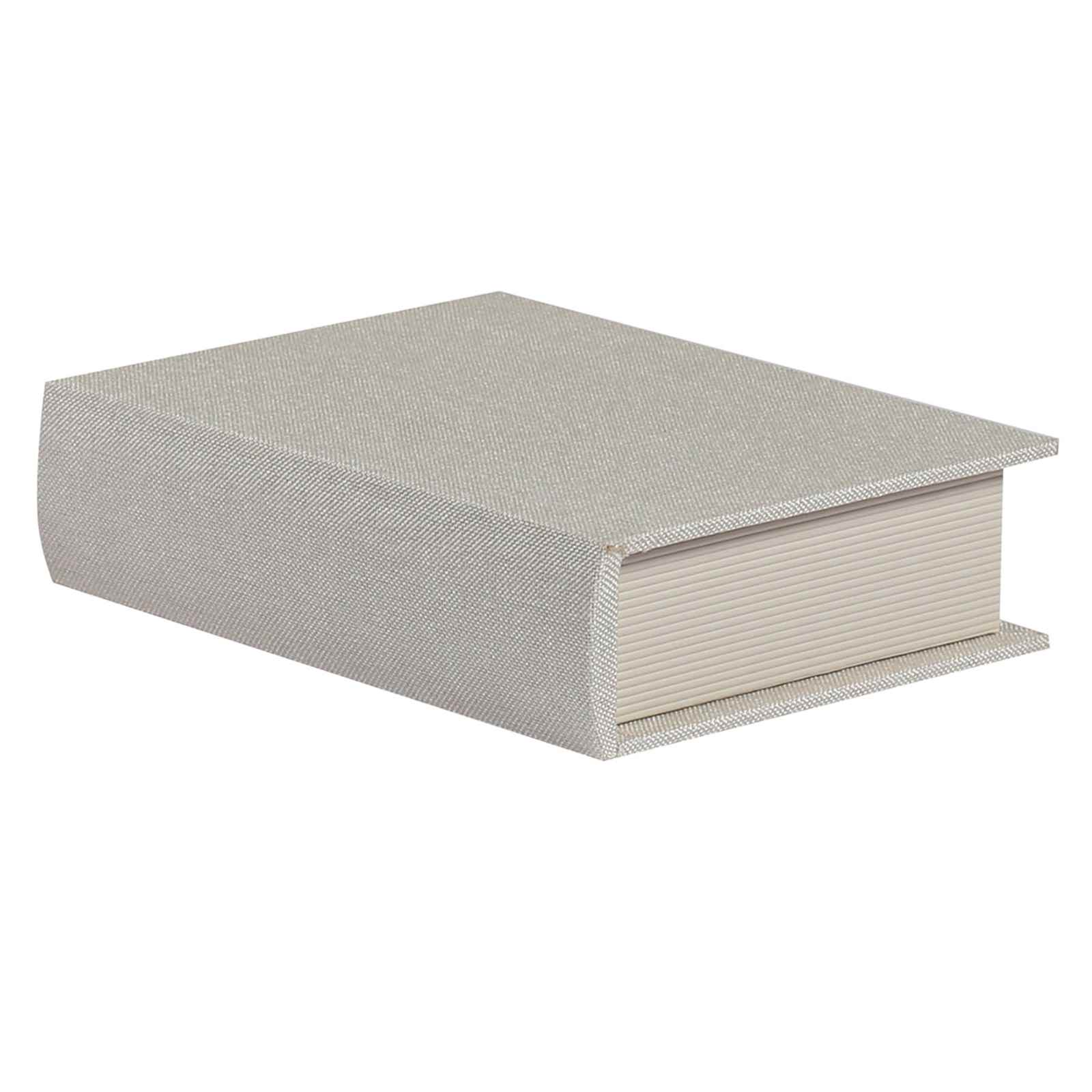 Cream Linen Book Box, 7"
