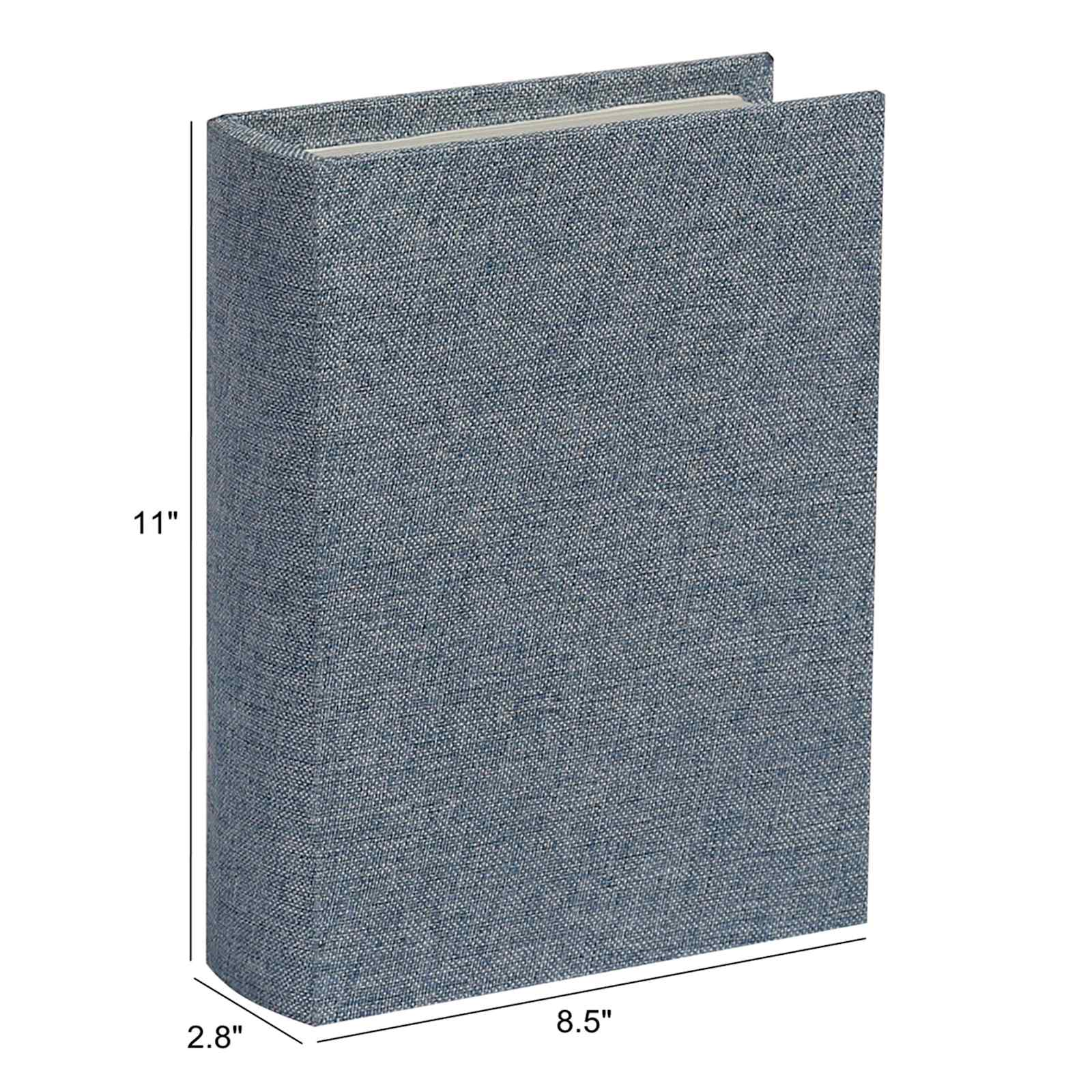 Blue Linen Book Box, 11"