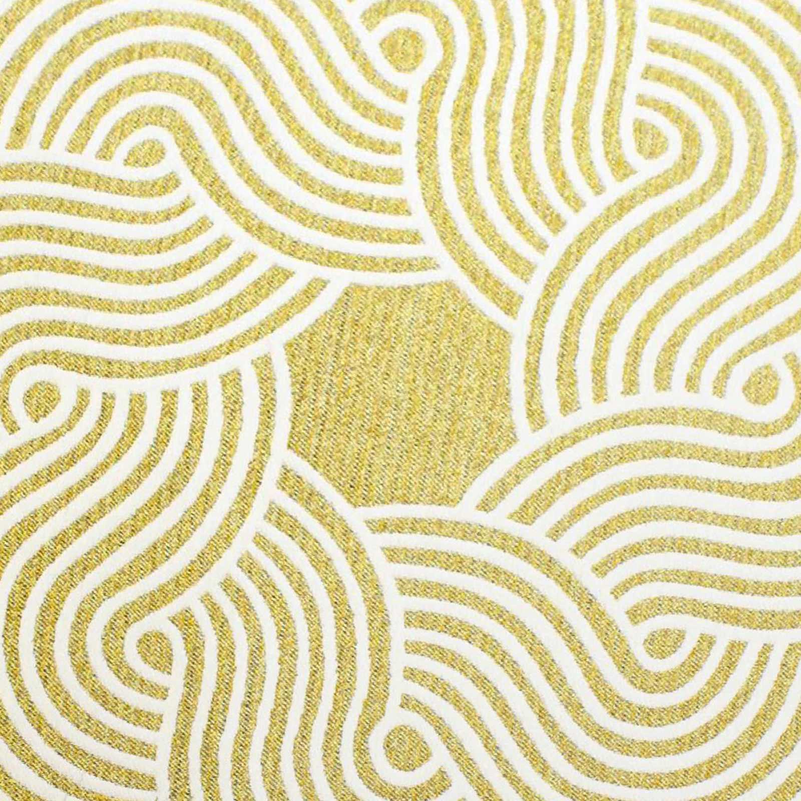 Elmbrook Yellow Round Rug, 3' | At Home