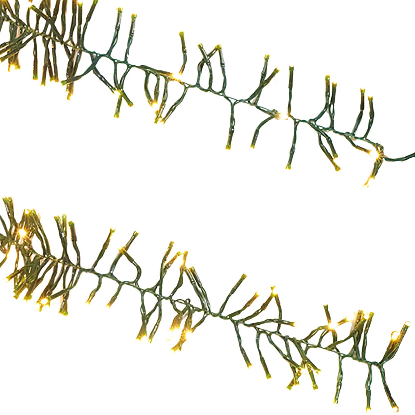 Warm White Micro LED Garland Lights | Battery Operated | Christmas Tree ...