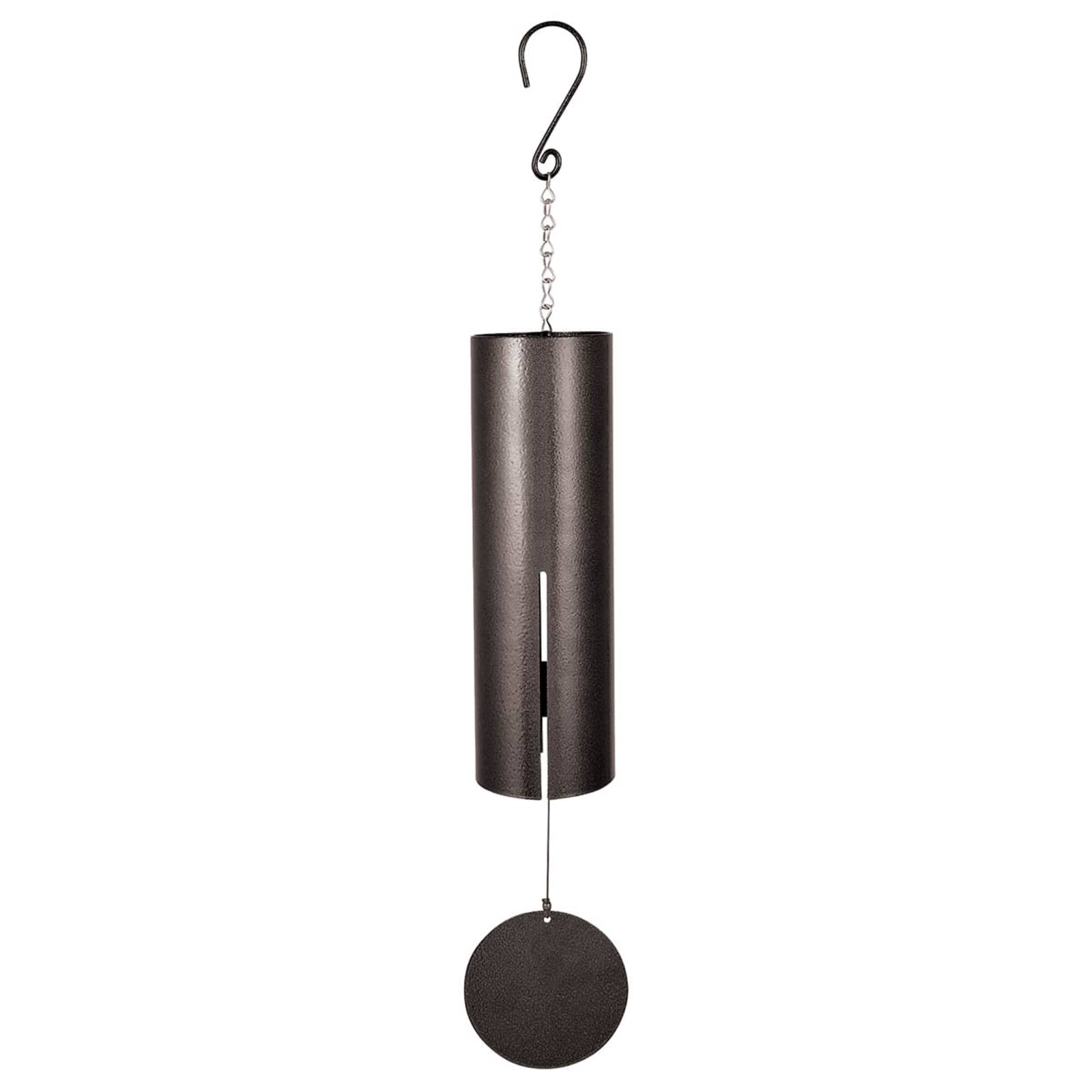 Black Fleck Cylinder Wind Chime, 36" | At Home