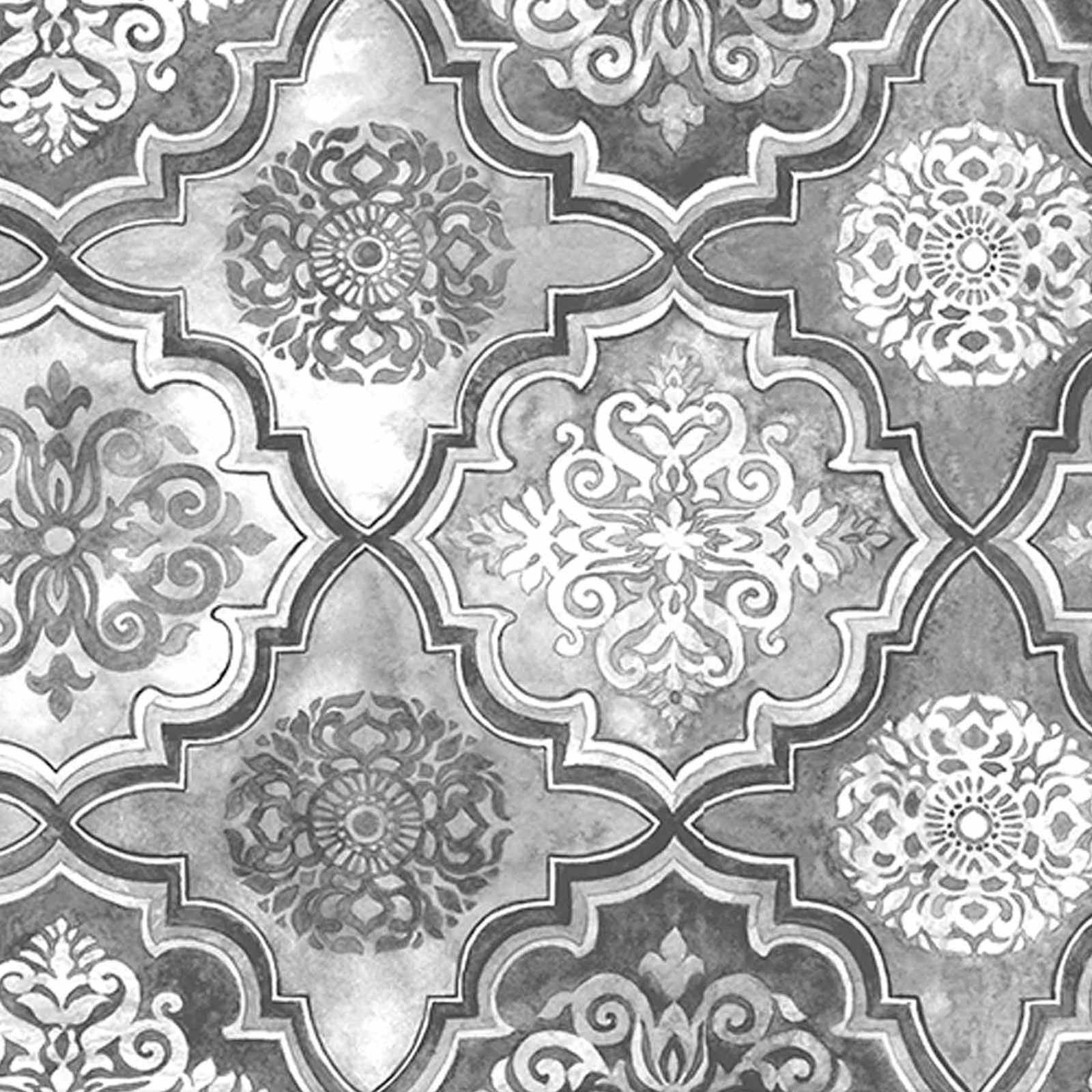 Cook N' Comfort Grey Medallion Kitchen Runner 20x55 | At Home