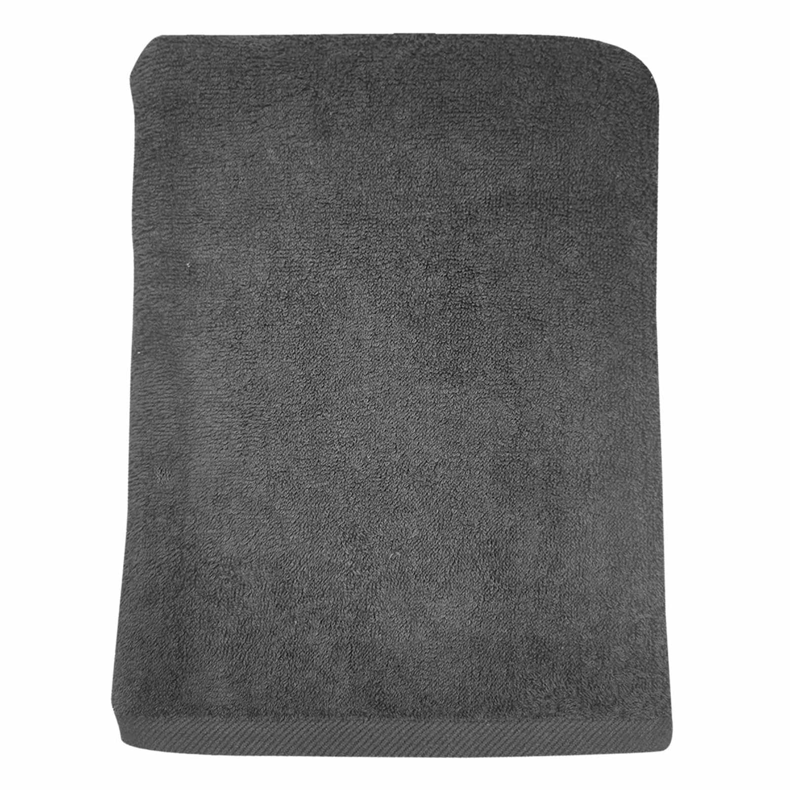 Black Cotton Bath Towel, 27x52