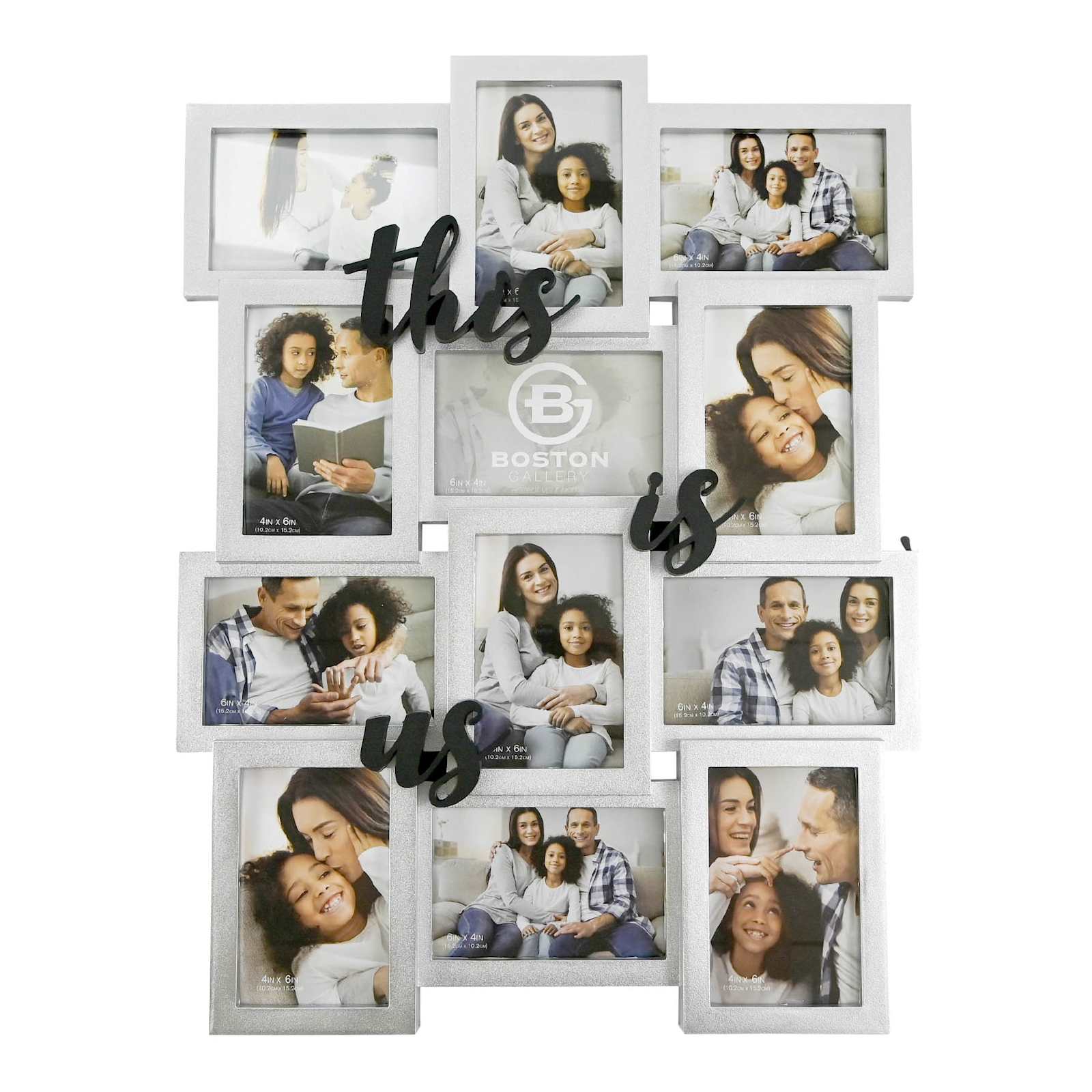 12-Opening This Is Us Silver Collage Picture Frame, 17x23