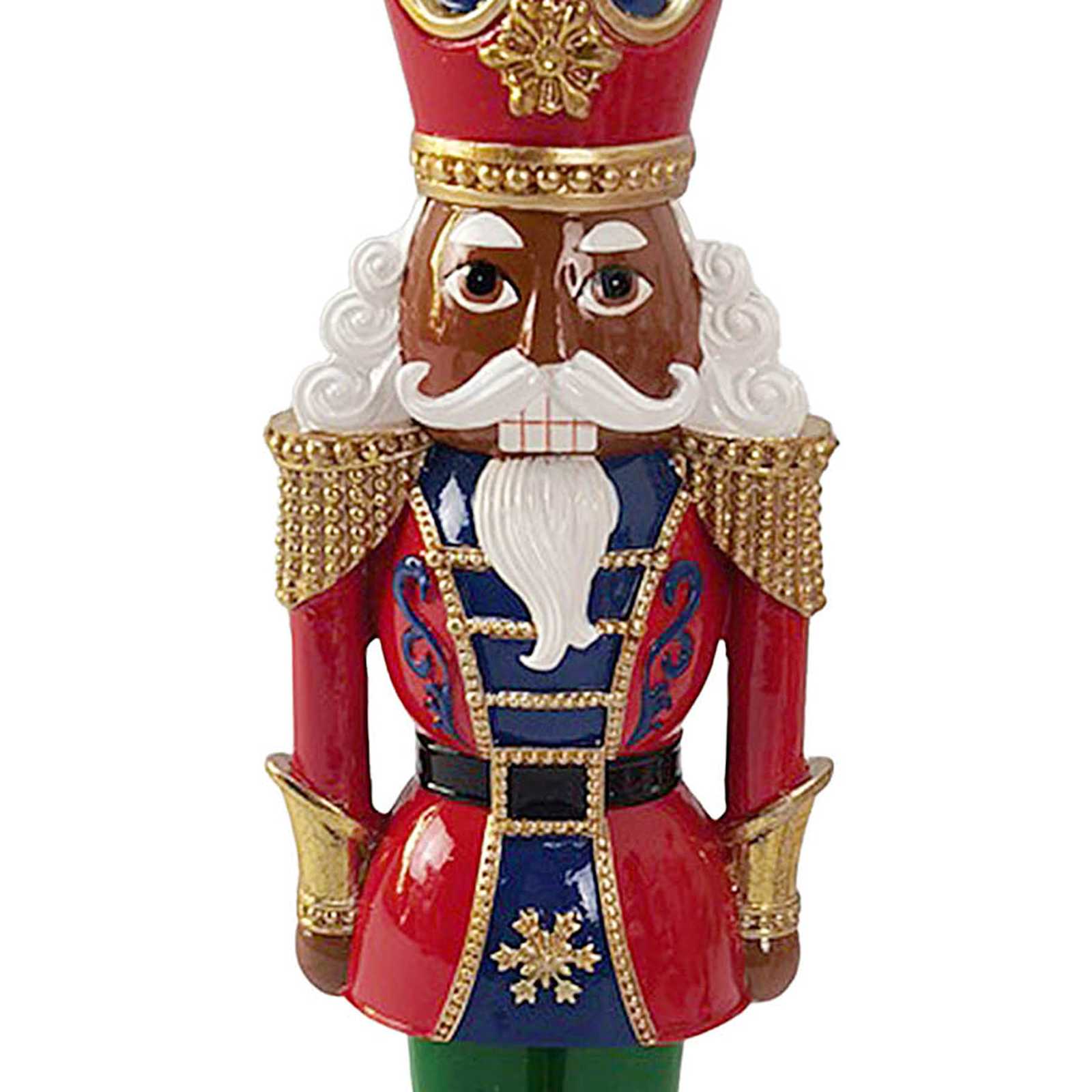 Classic Christmas Red Green and Blue Resin Nutcracker 10" | Holiday ...