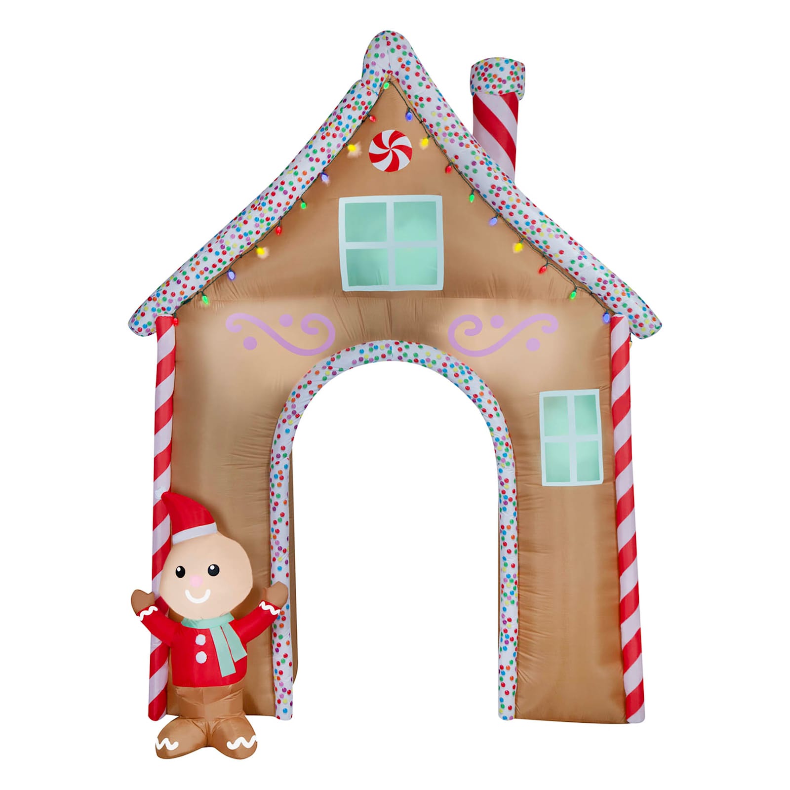 Gingerbread House Archway Inflatable 8 5 Holiday Decor At Home