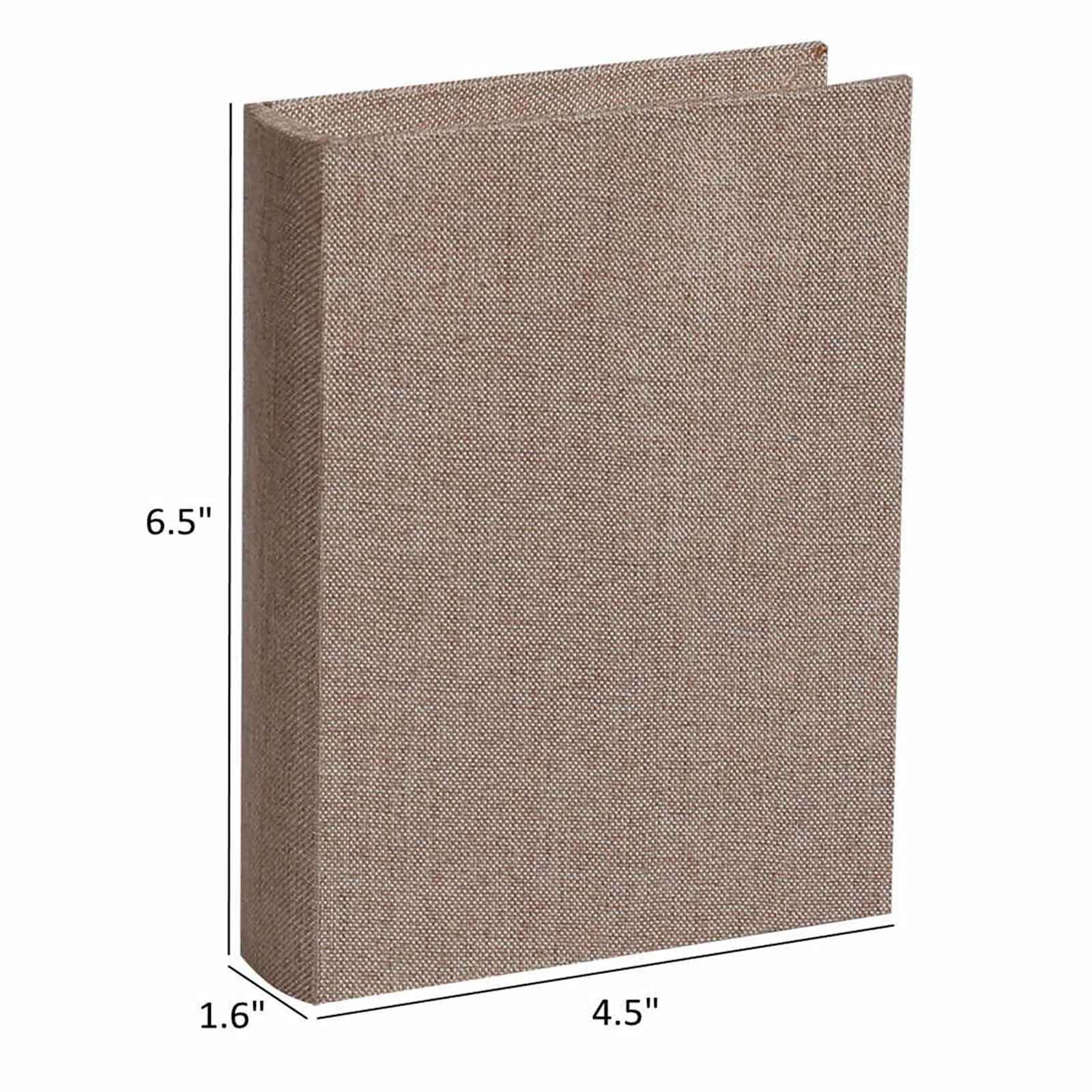 Tan Linen Book Box, 7"