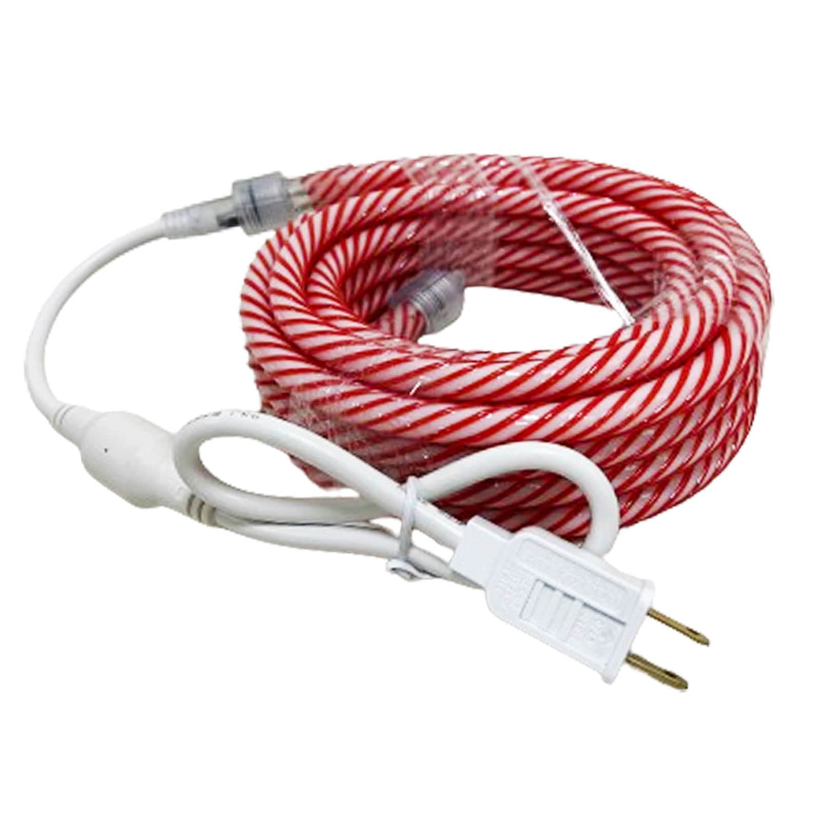 10mm 18ft Red & White Rope Light | Vibrant Holiday Decor | At Home