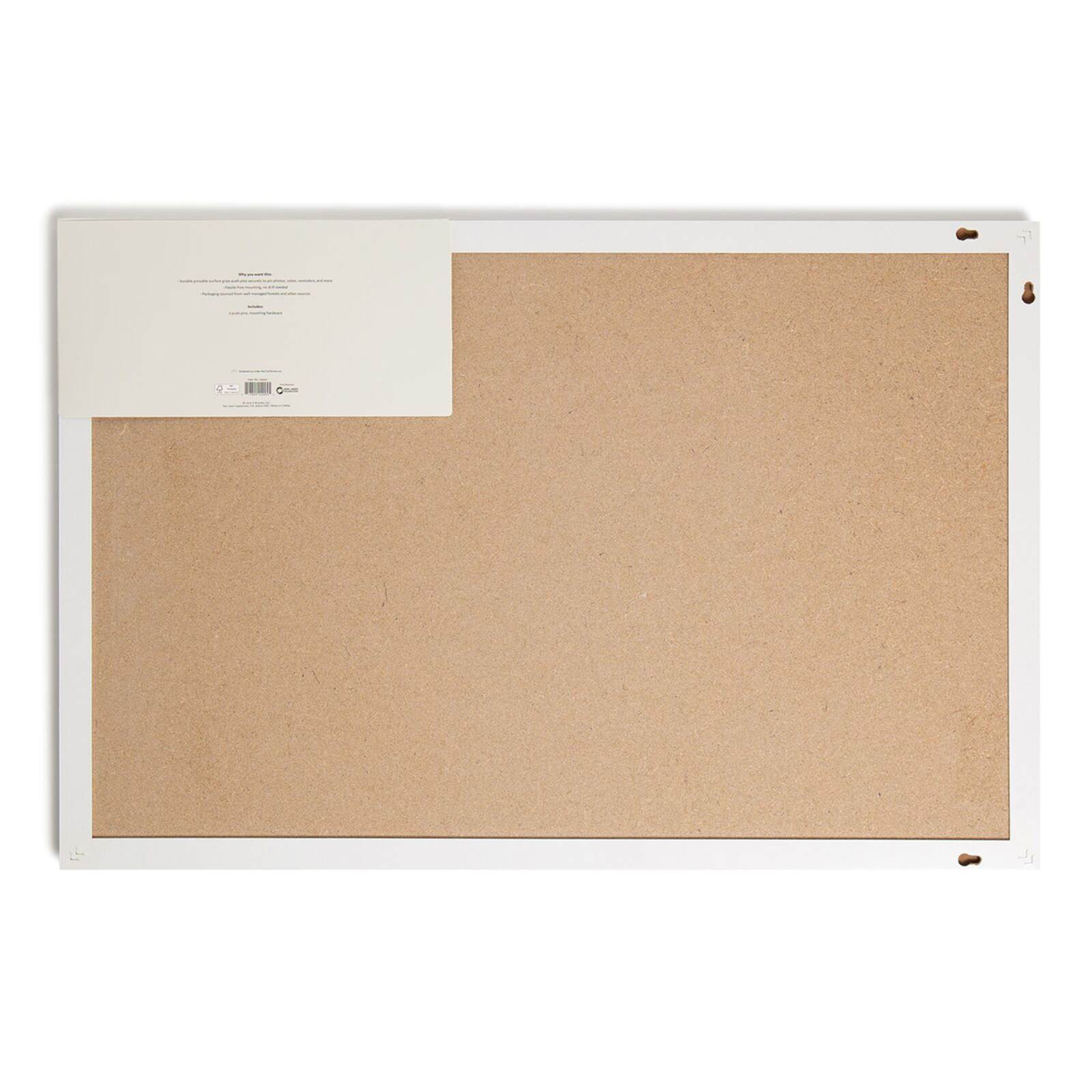White Wood Frame Linen Board, 20x30