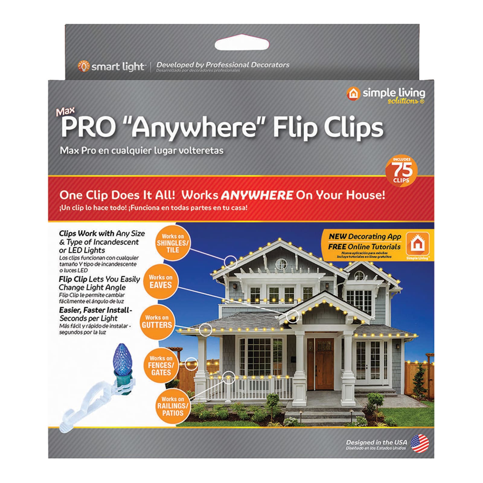 Max Pro Flip Clips 75ct | Holiday Accessories | At Home