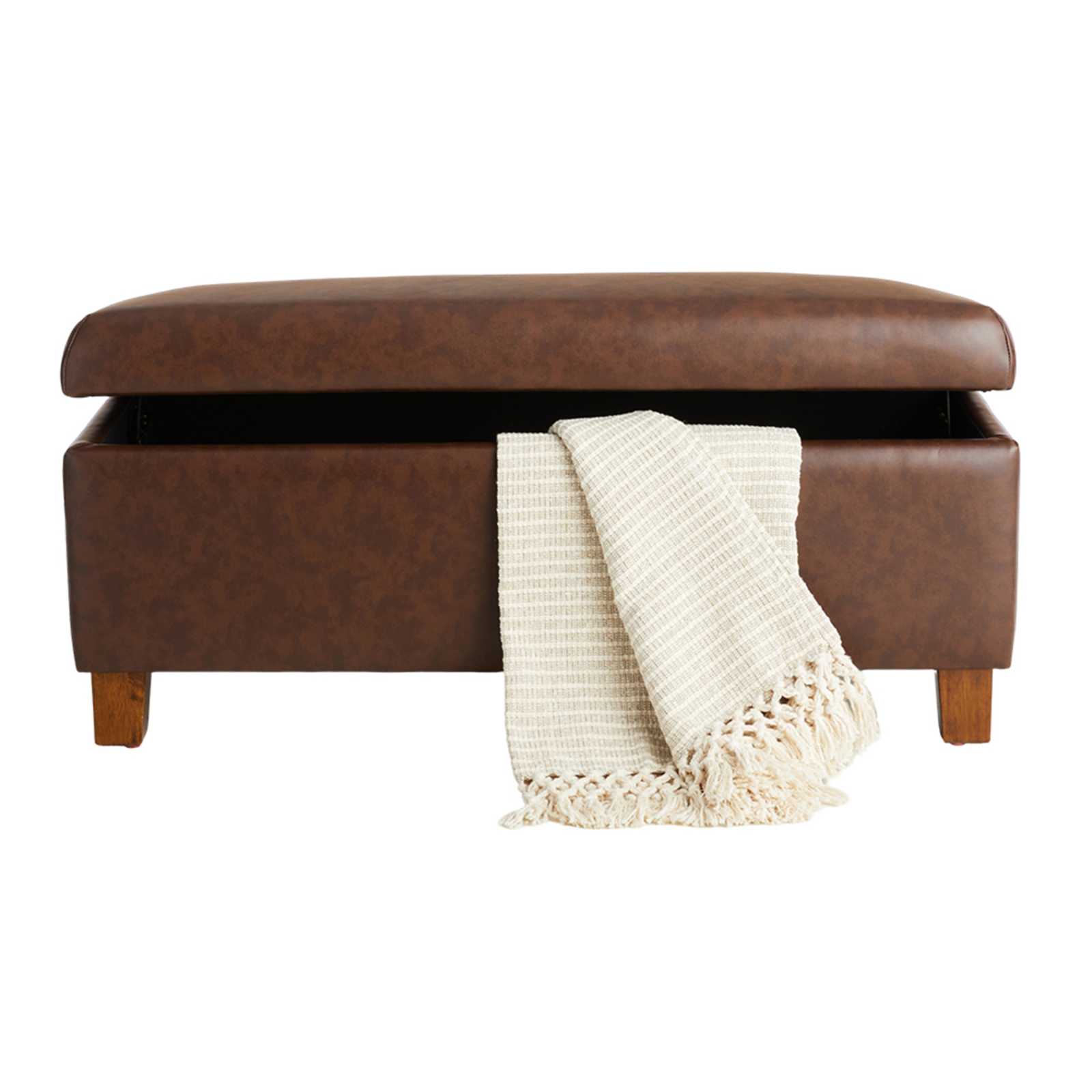 Mason Storage Bench - Brown