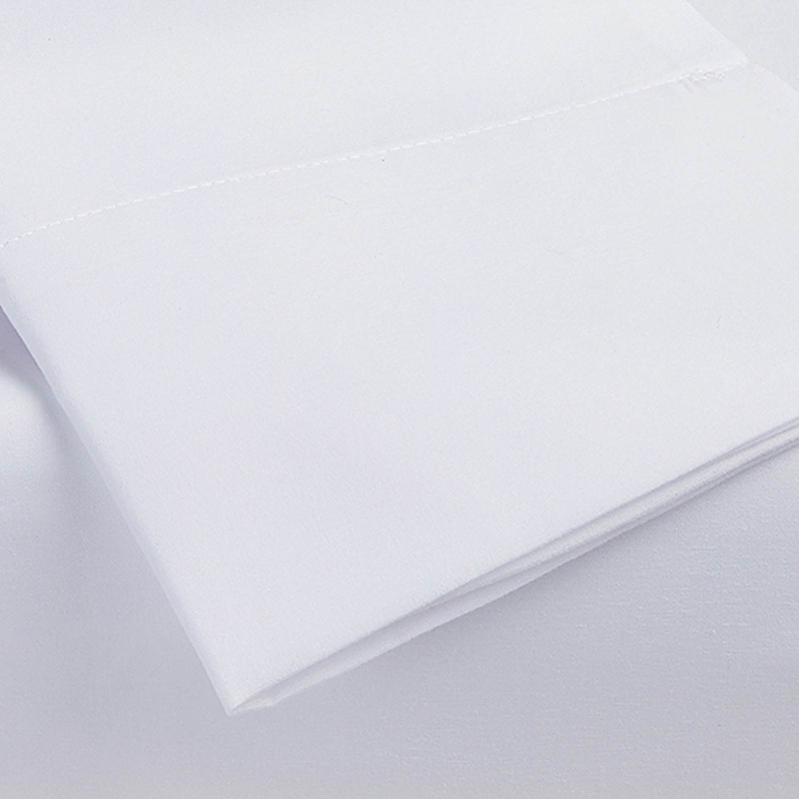 4-Piece White Cooling Microfiber Sheet Set, King