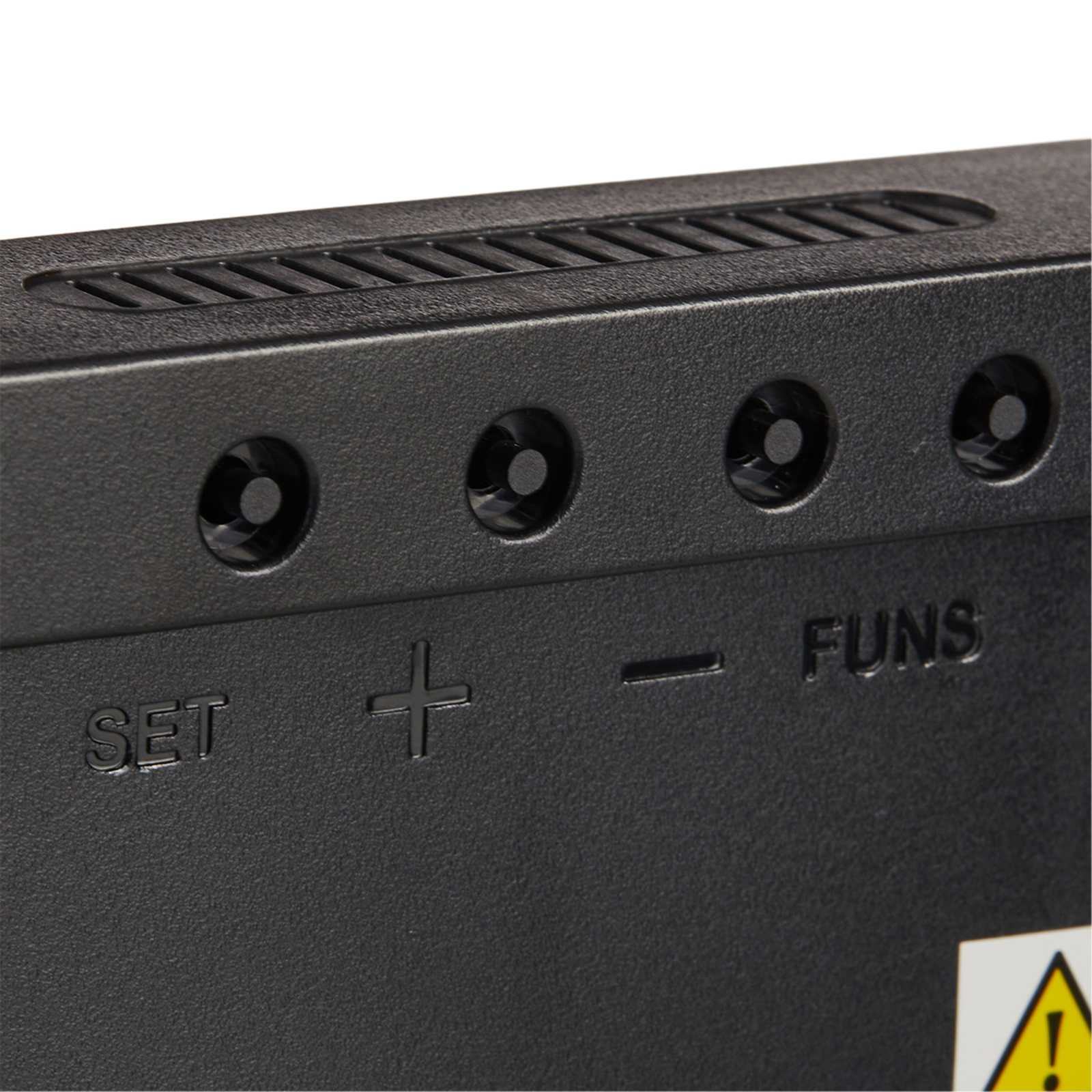 Black LED Digital Wall Clock, 17x5