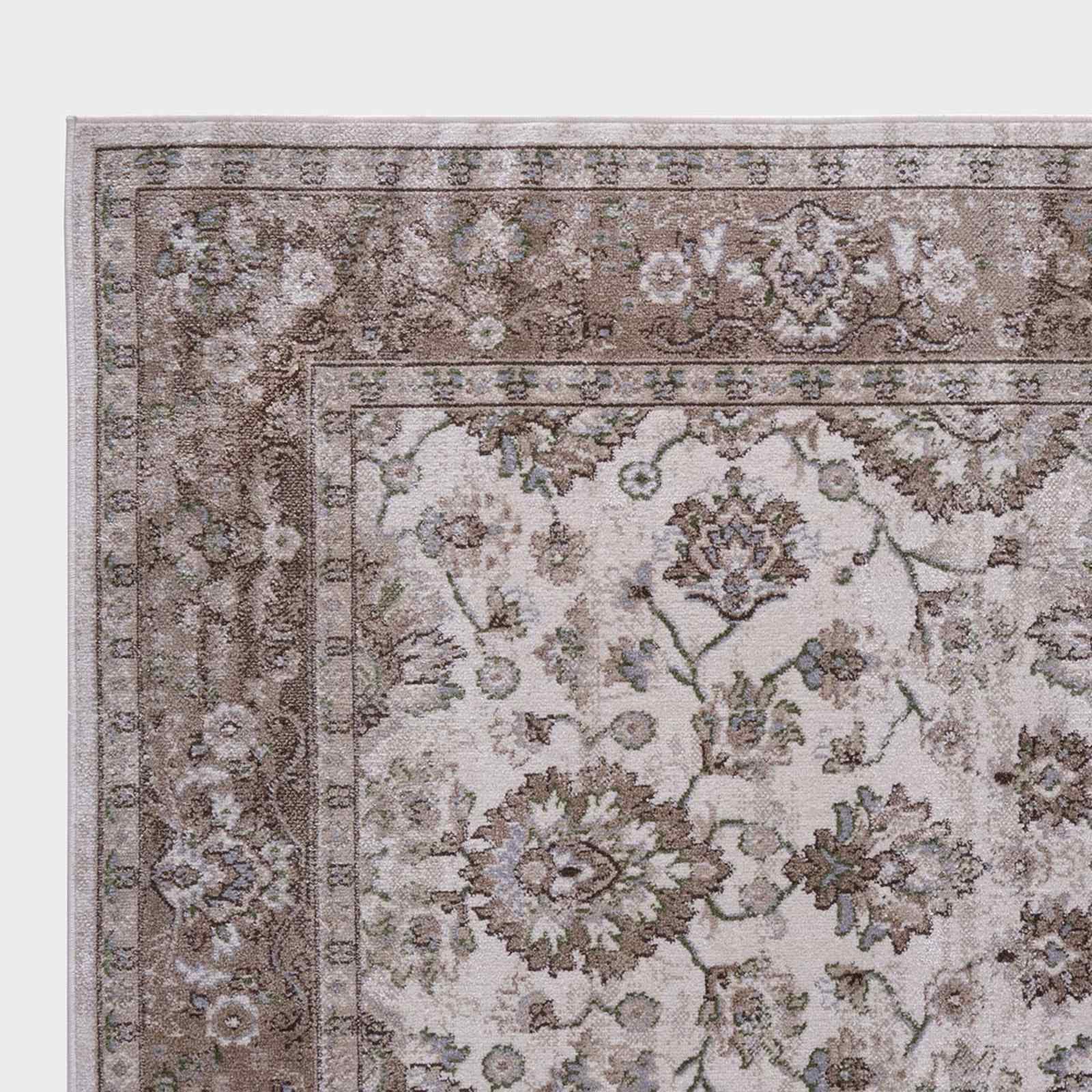 Greta Light Brown Medallion Rugease Area Rug, 5x7