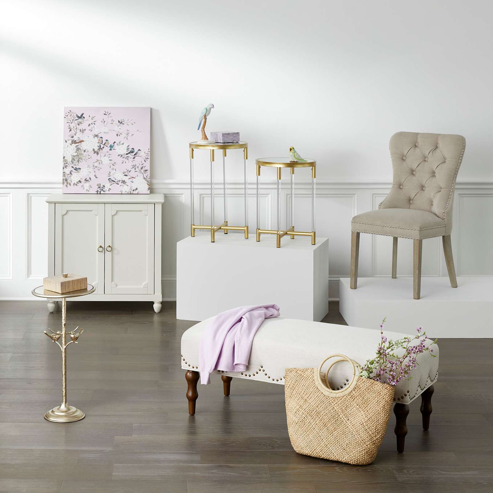 Scalloped Edge Bench | At Home