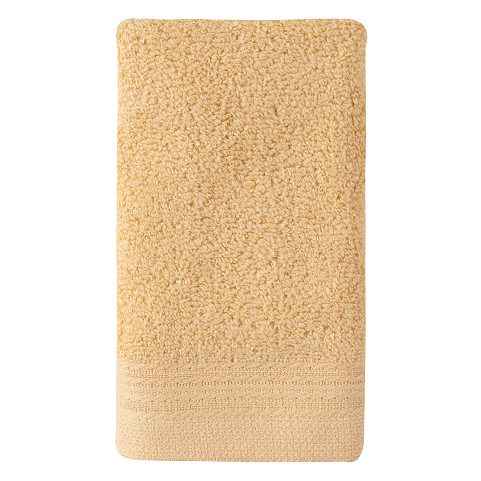 Honeybloom Plush Performance Solid Yellow Washcloth, 13"