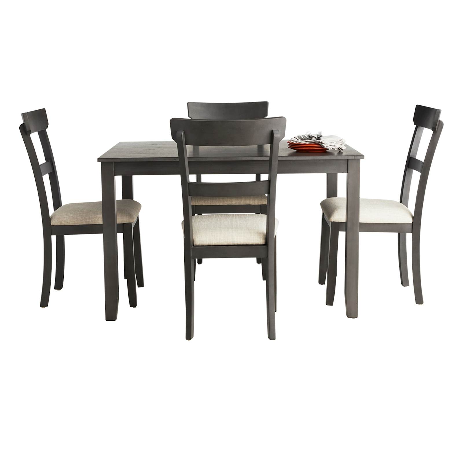 Anderson 5-Piece Wooden Dining Set, Grey