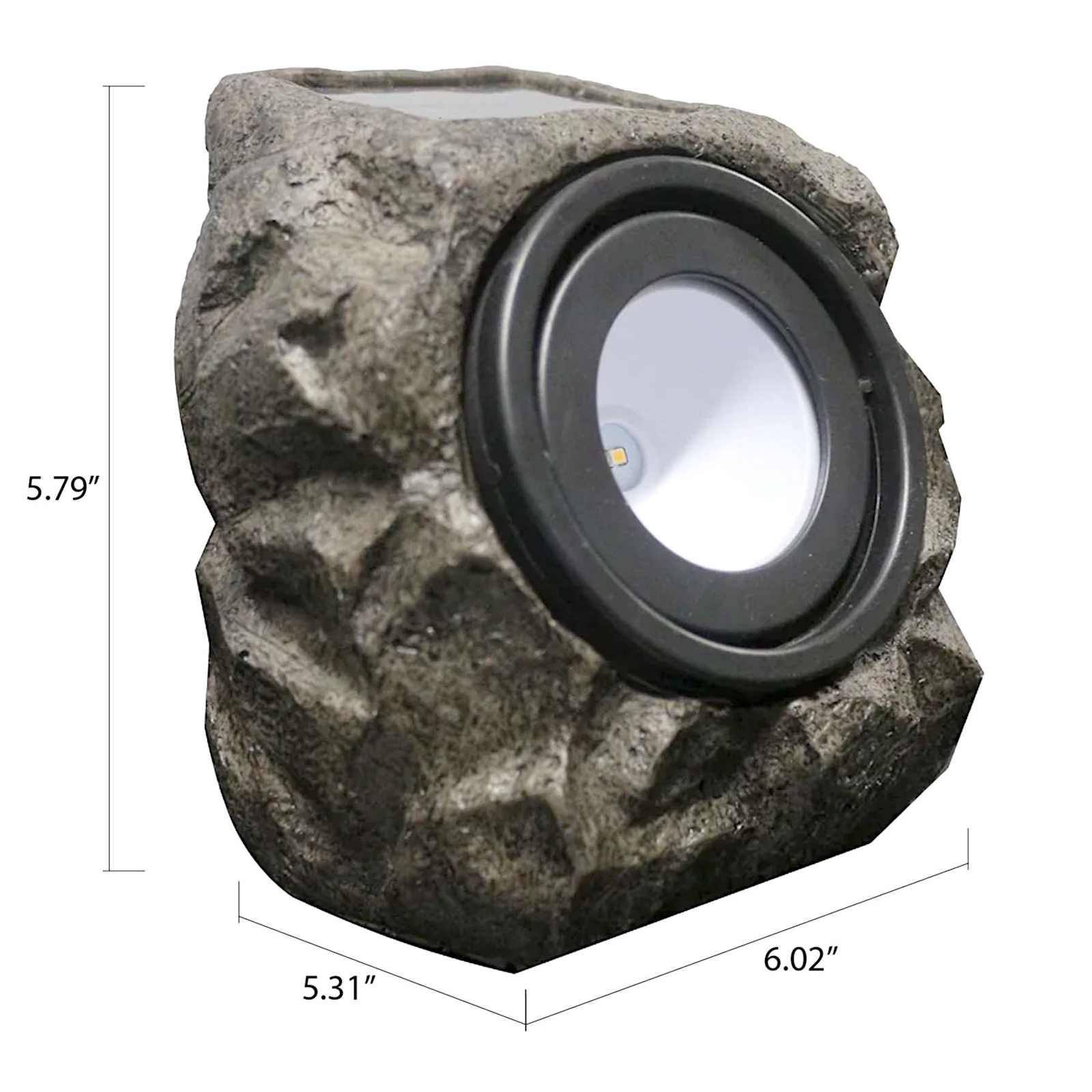 25-Lumen Solar Rock Spotlight