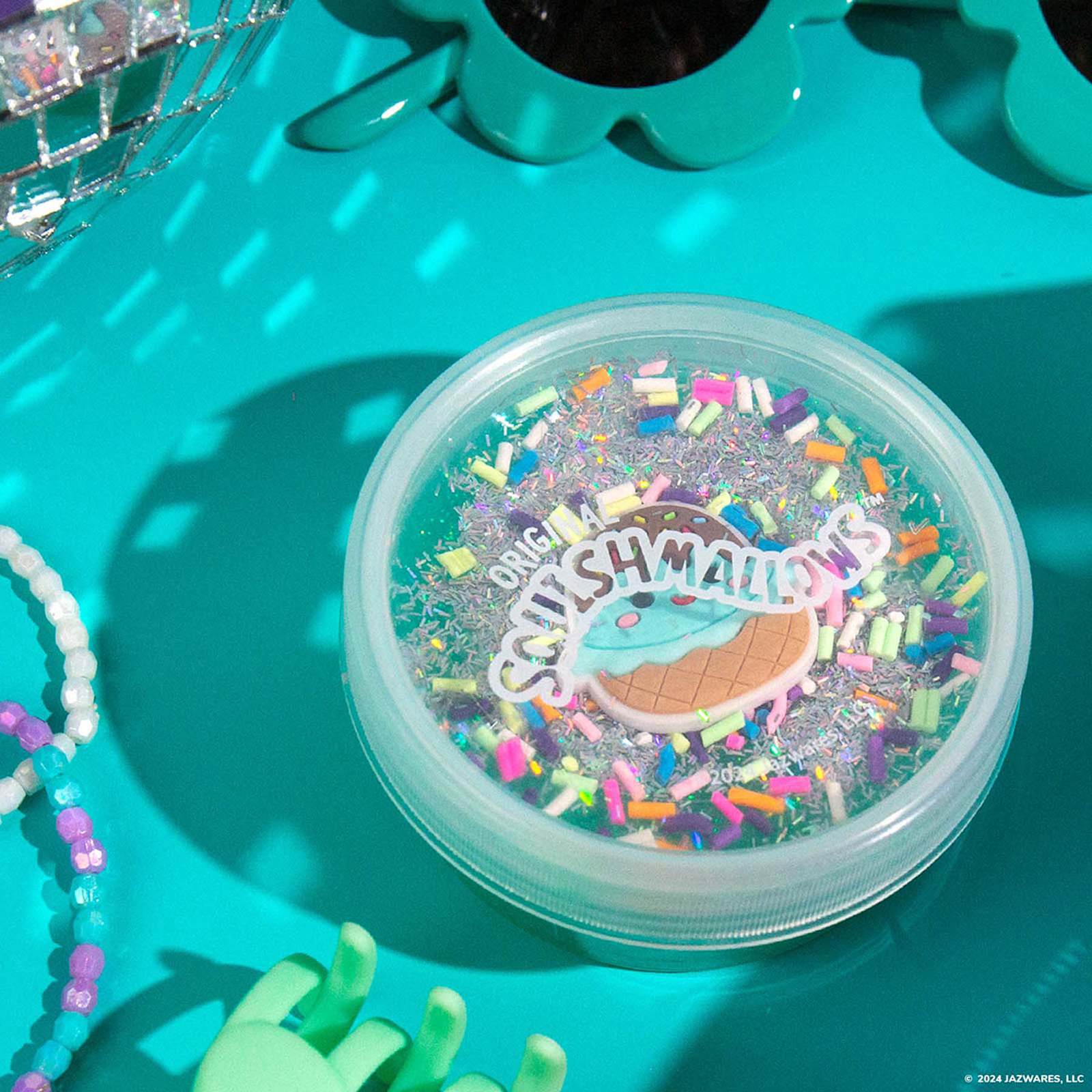 Original Squishmallows Ready-Made Glitter Slime, Maya the Ice Cream ...