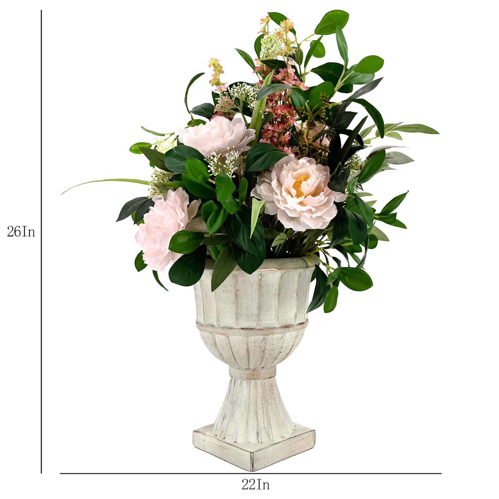 Pink Peony with MGO Vessel, 26"