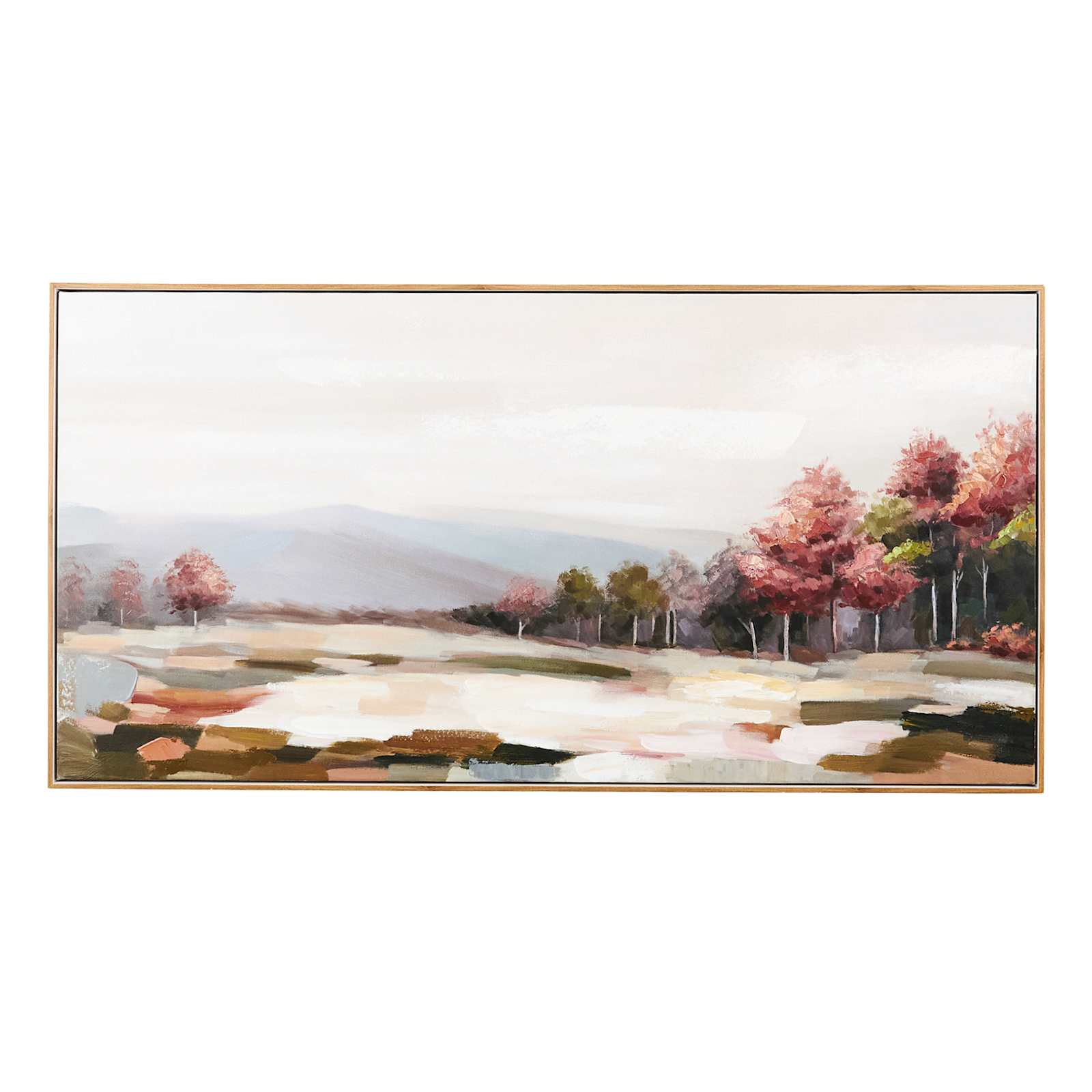 Framed Landscape Canvas Wall Art, 48x25