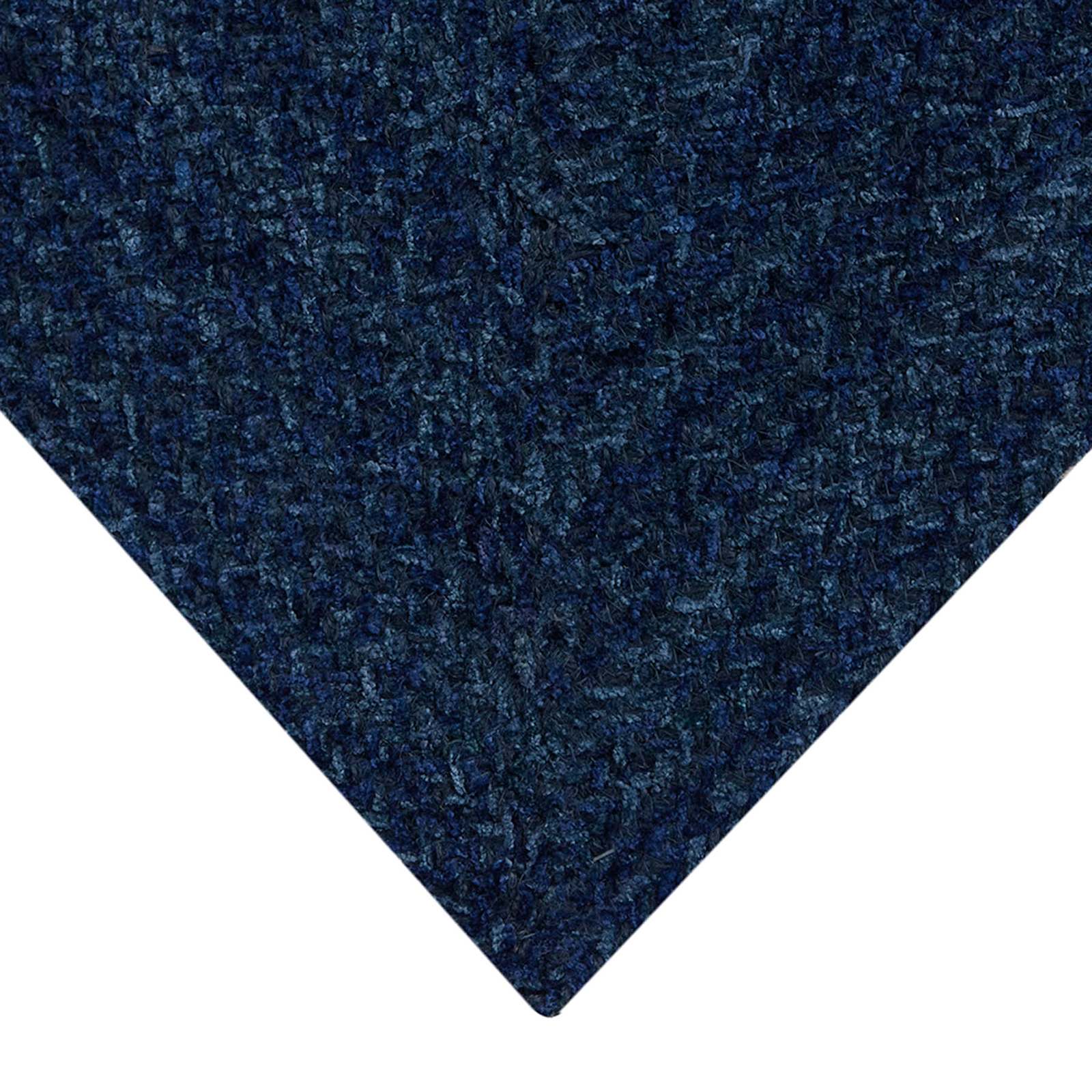 Navy Blue Braided Chenille Accent Rug, 4x6