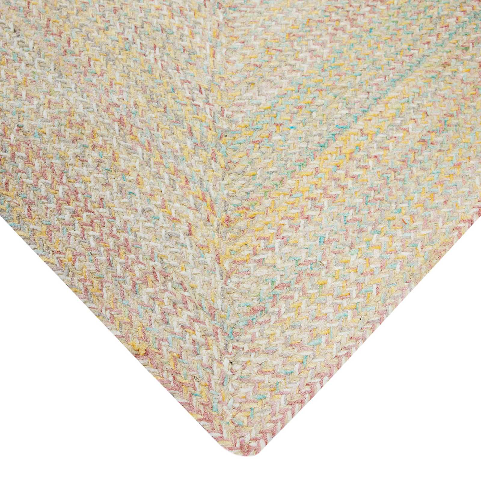 Multicolor Braided Chenille Accent Rug, 4x6