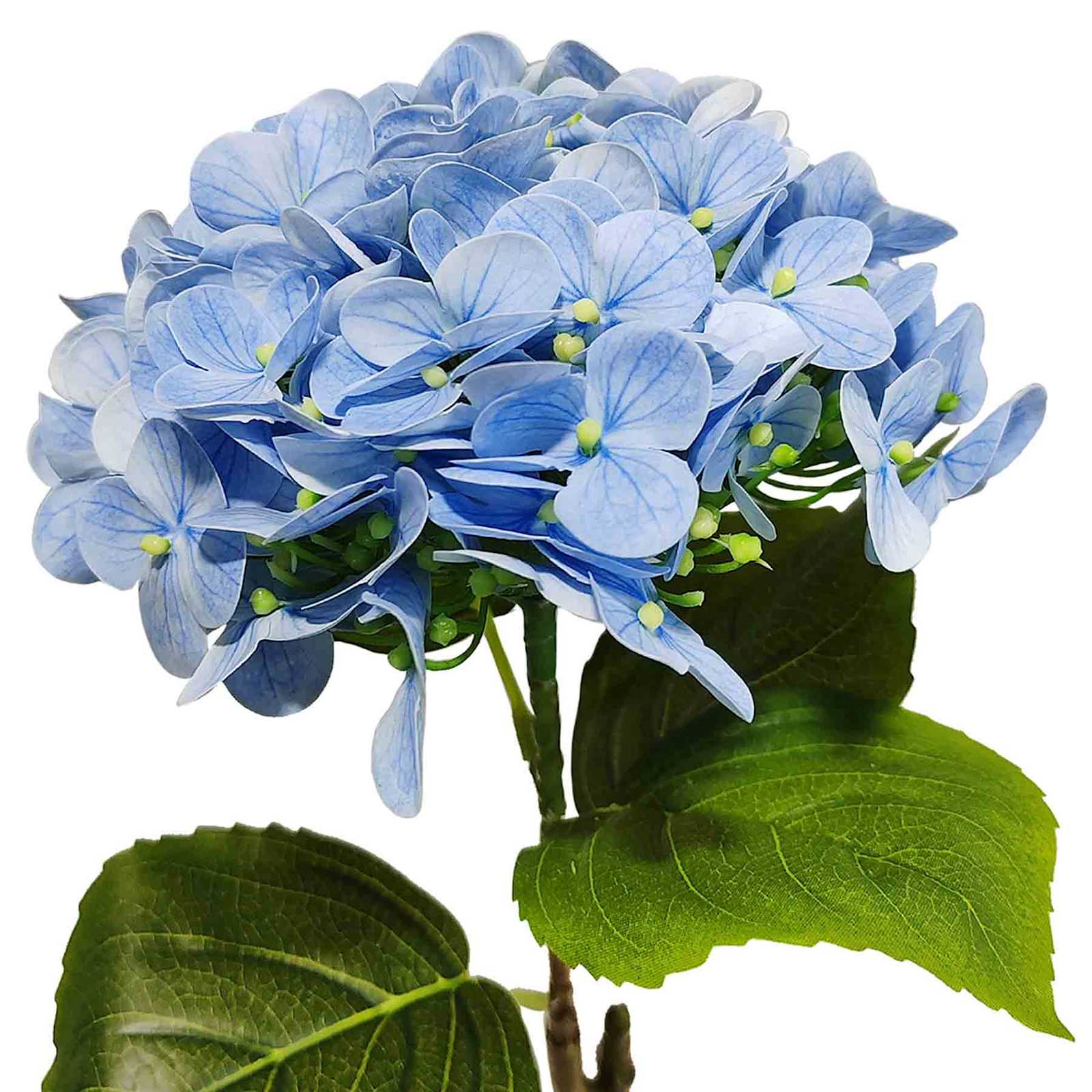 Light Blue Real-Feel Cone Hydrangea Stem, 24"