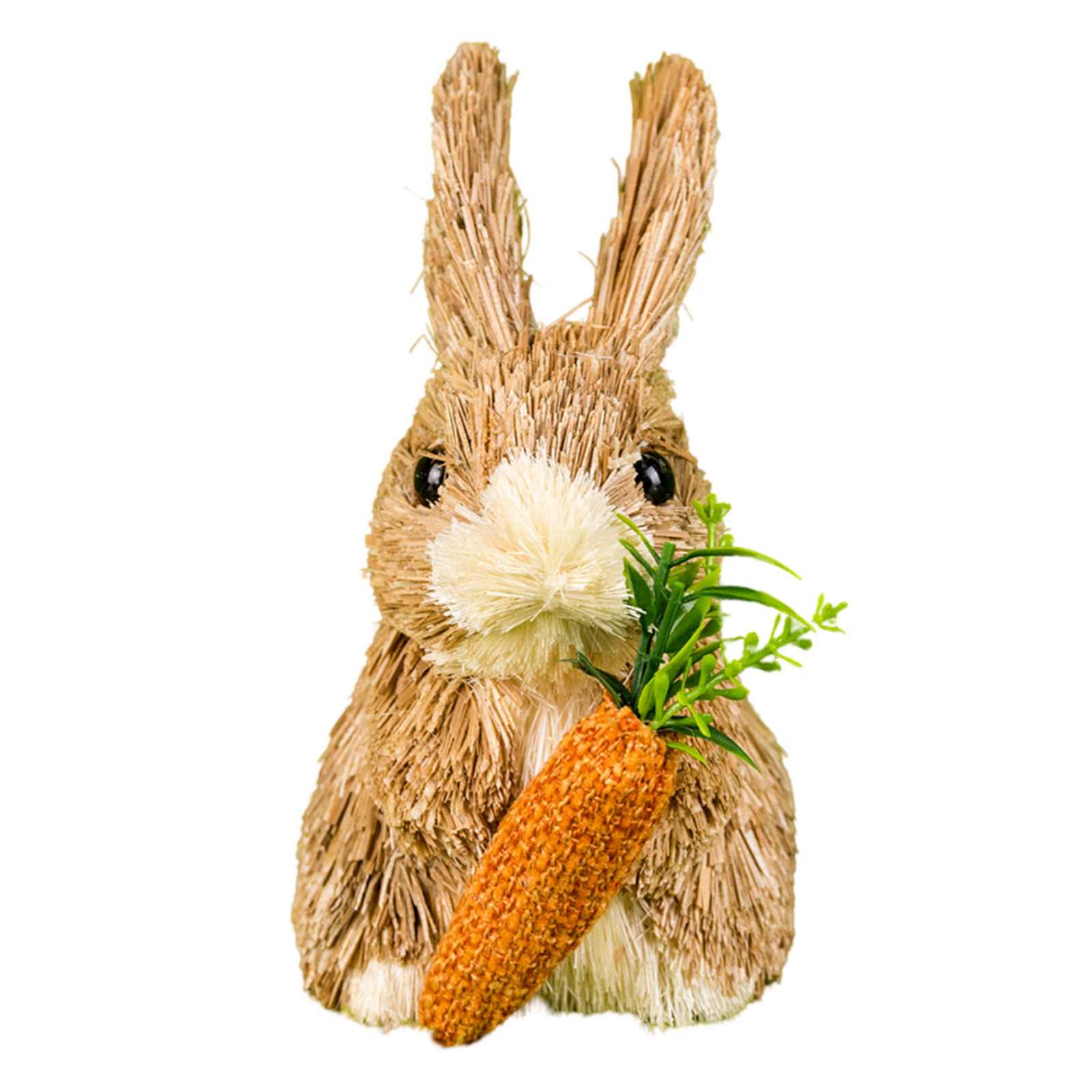 Homespun Easter Sisal Rabbit with Carrot, 6" | At Home