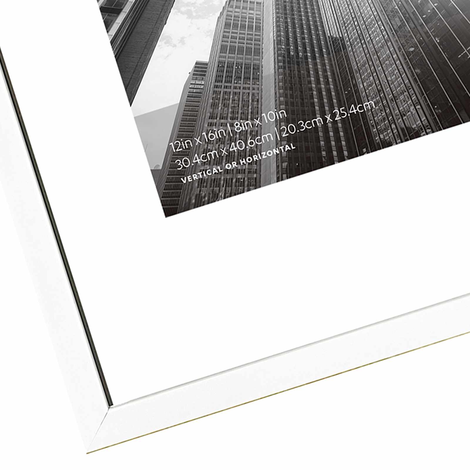 White Float Wall Frame, 12x16