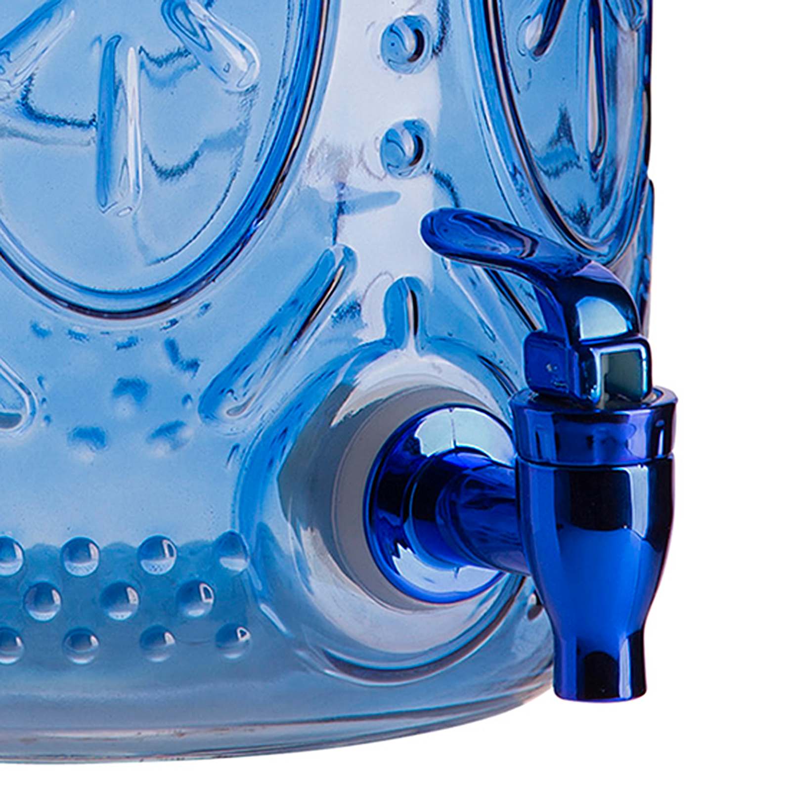 Cobalt Blue Lace Beverage Dispenser, 1gal