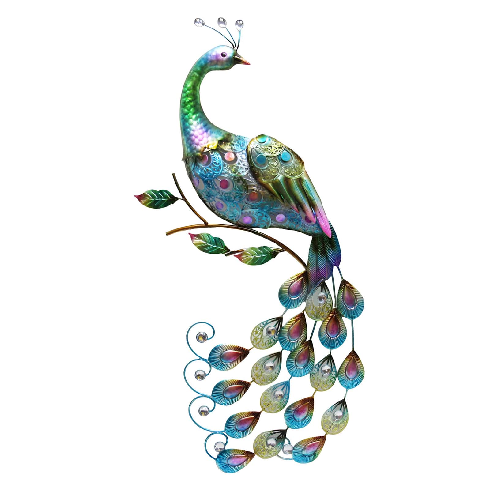 Metal Peacock Outdoor Wall Decor 31 At Home