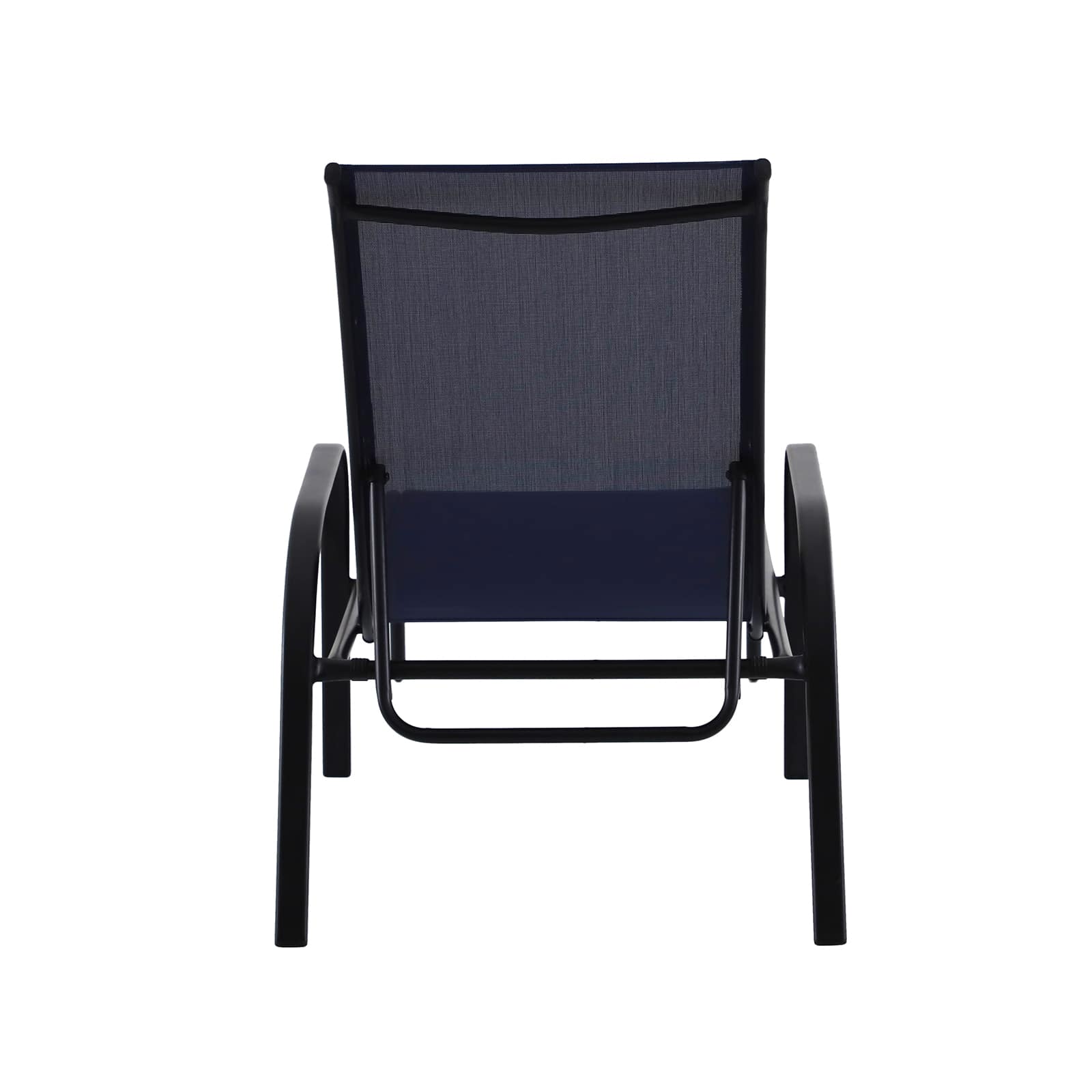 Stacking Chaise Sling Chair, Navy Blue
