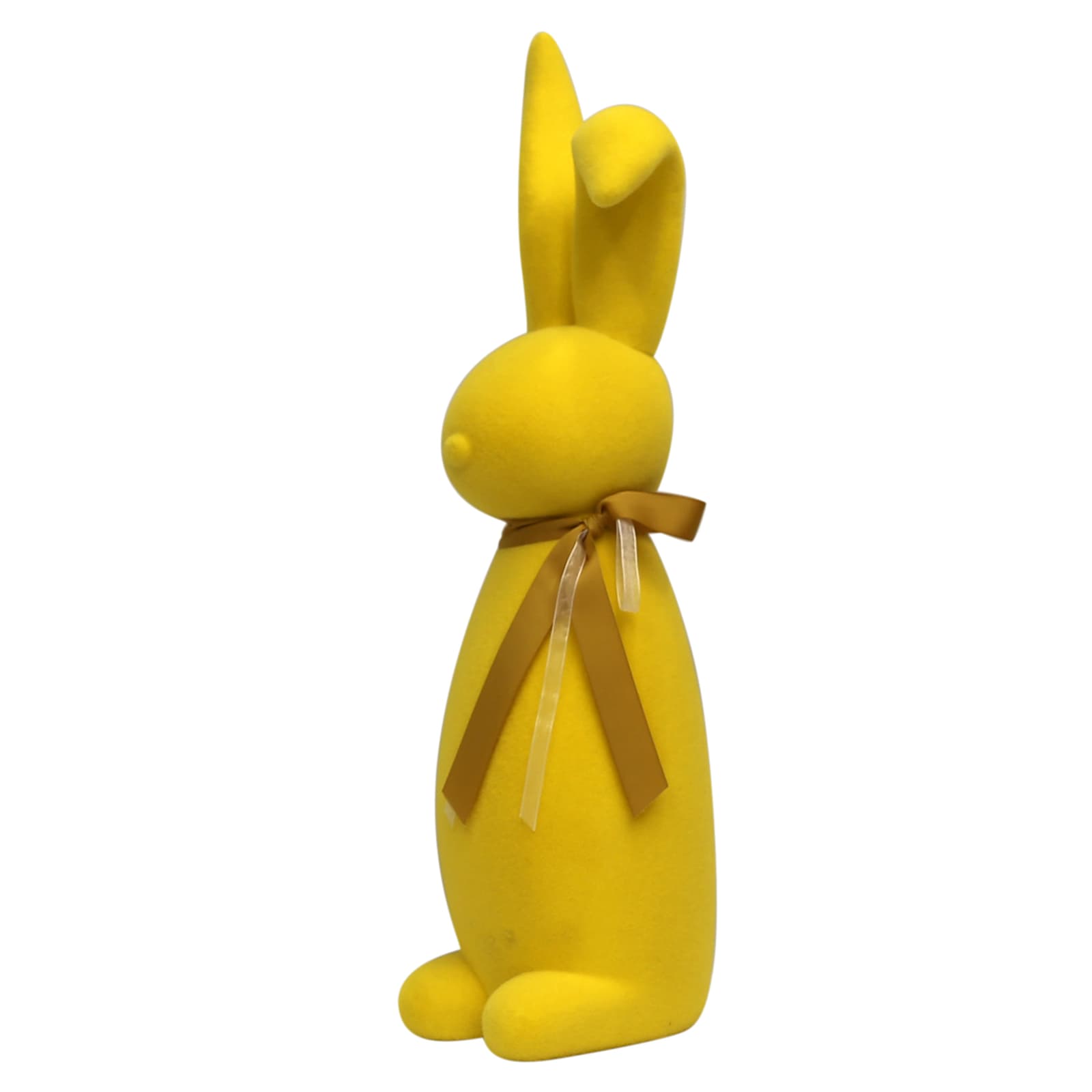 Bunny Brights Yellow Flocked Bunny, 26" | At Home