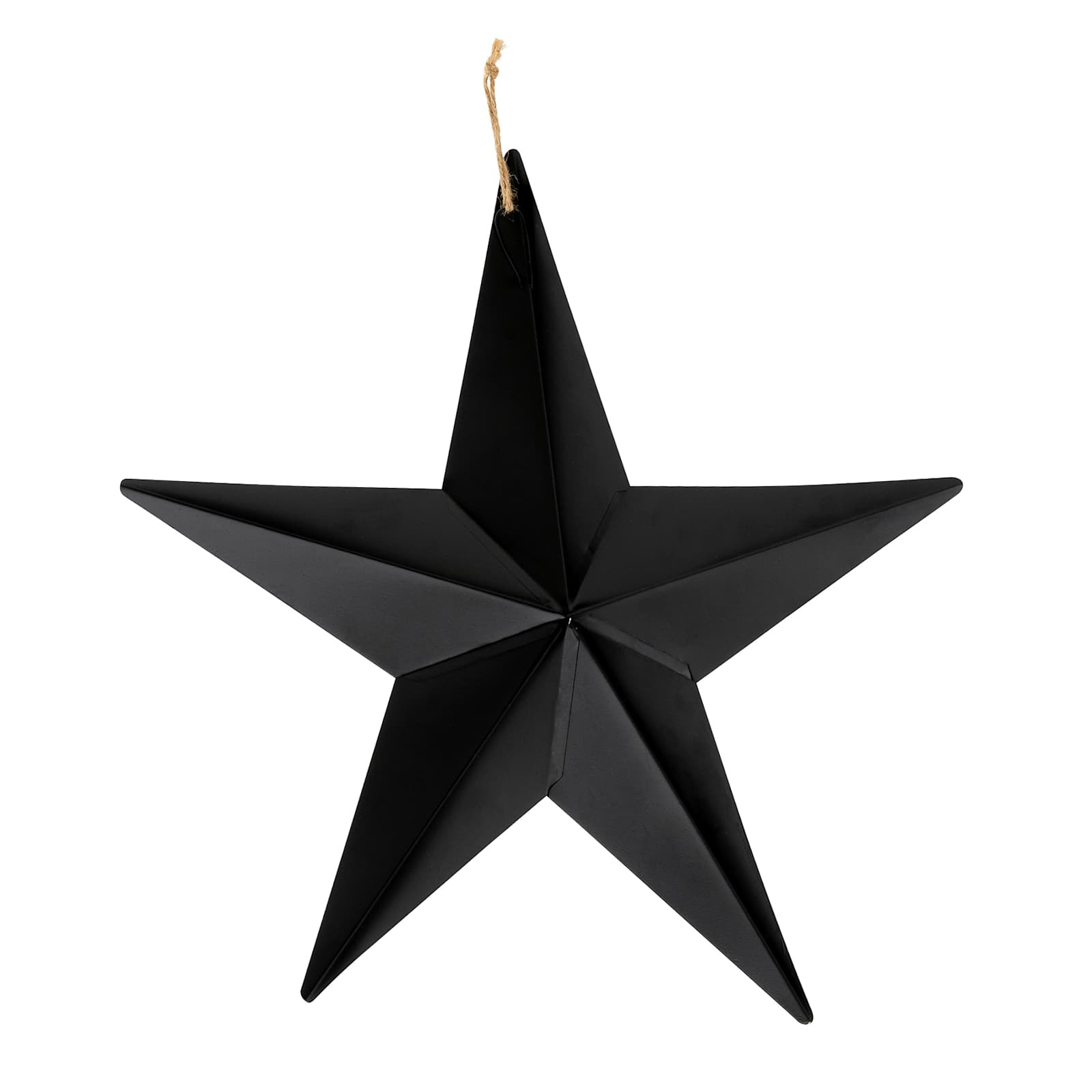 Rustic Black Metal Star Outdoor Wall Decor, 18" | At Home