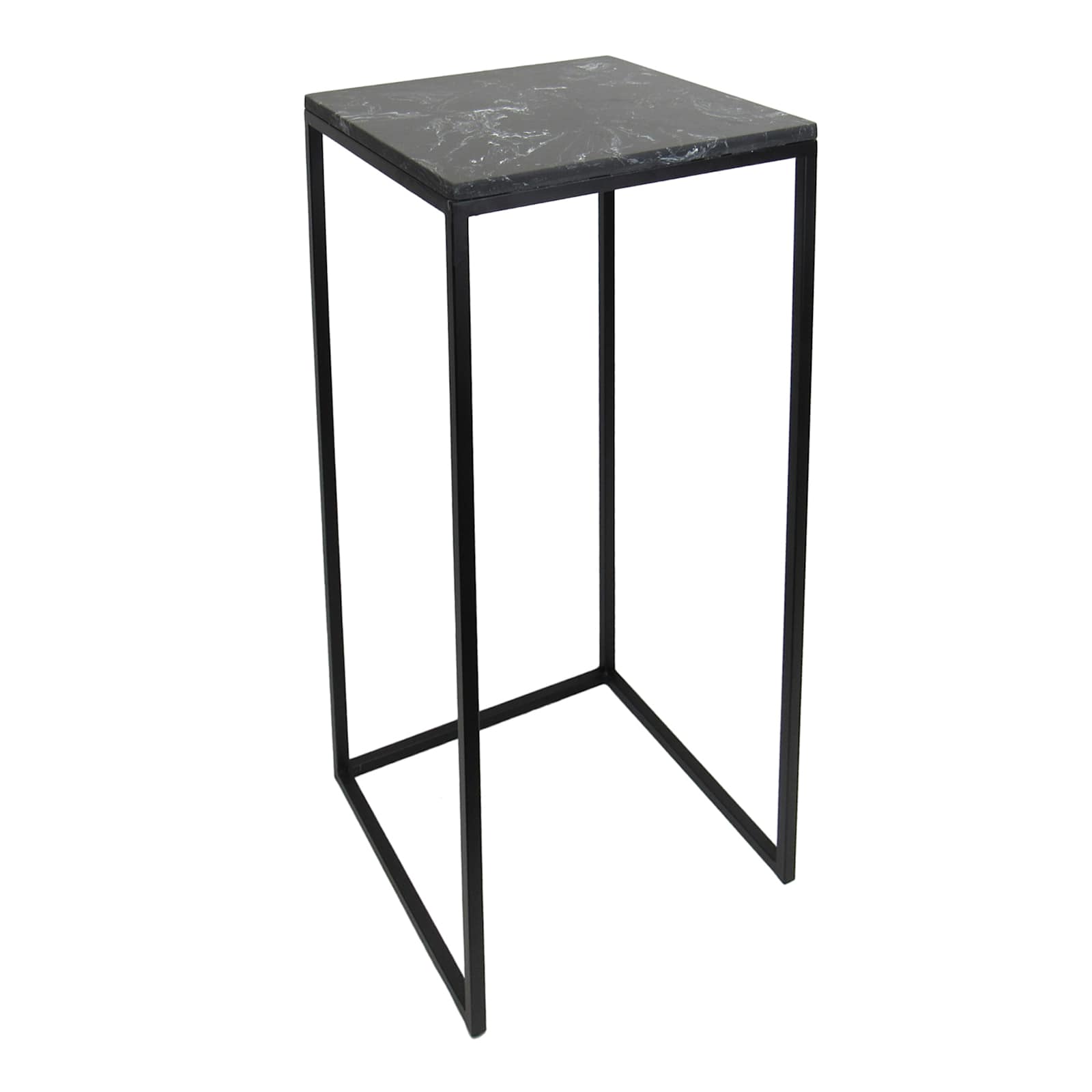 Crosby St. Metal & Marble Plant Stand, Small | At Home