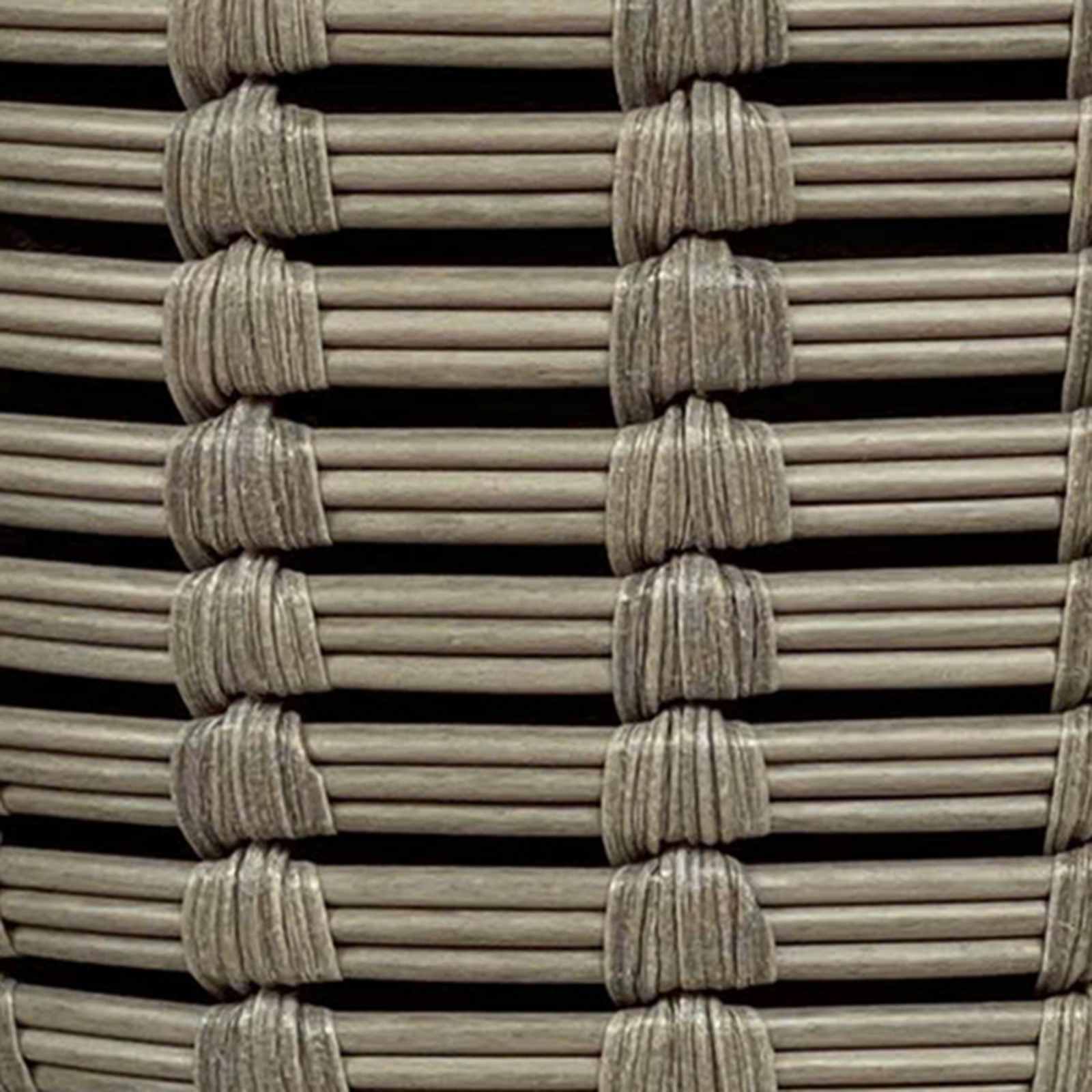 Grey Poly Rattan Outdoor Planter, Large