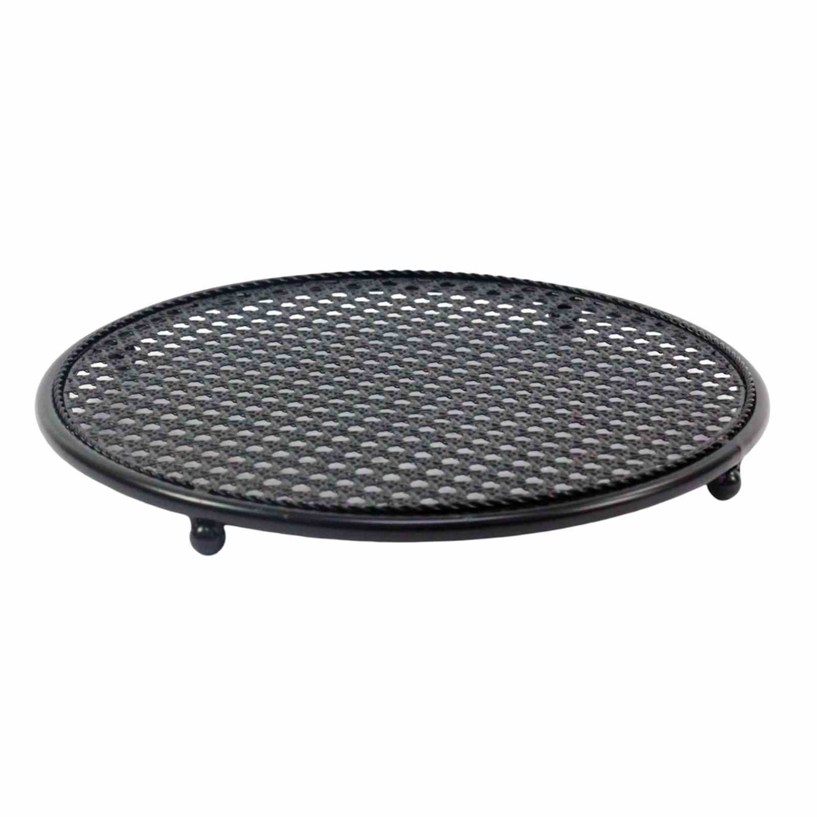 Black Metal Plant Riser, 12"