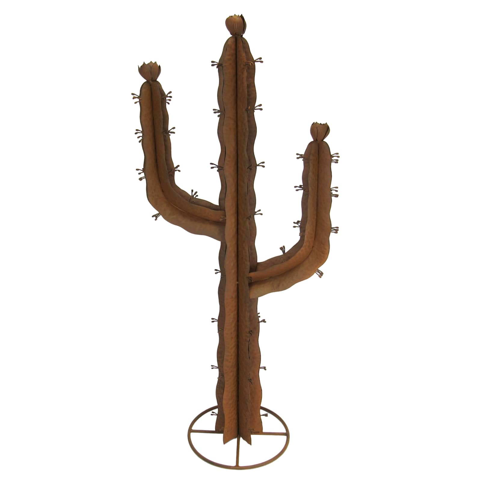 35 In Metal Saguaro Cactus Statue | At Home