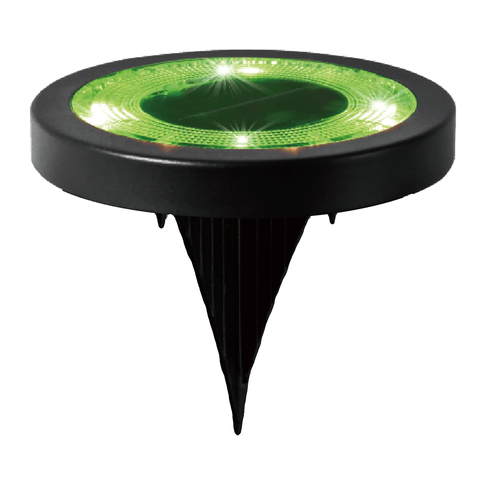 4-Pack 15-Lumen Solar Multi-Purpose Color Changing Disc Light