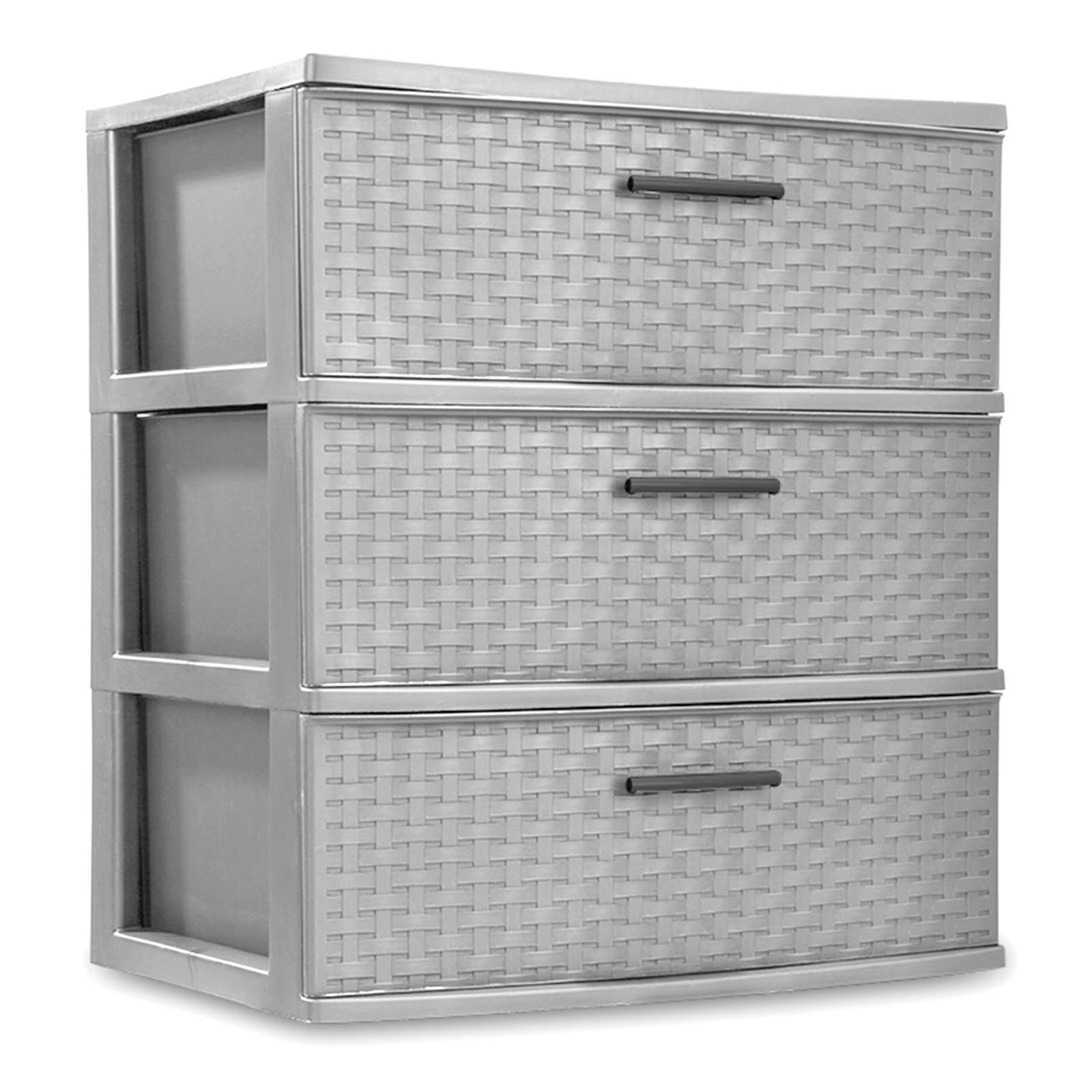 3-Drawer Sterilite Wide Weave Tower