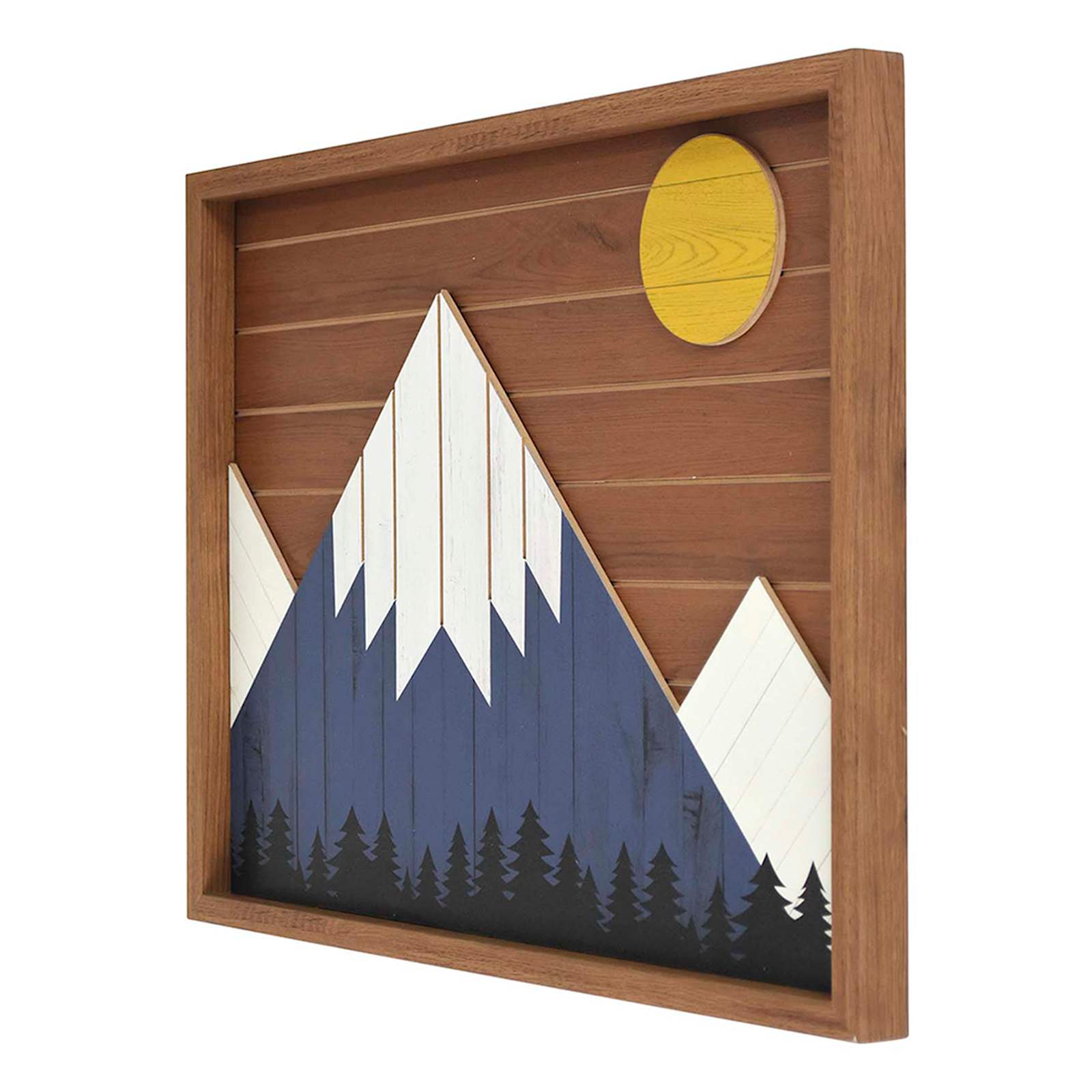 Lake & Lodge Framed Mountain Wall Art, 20x16