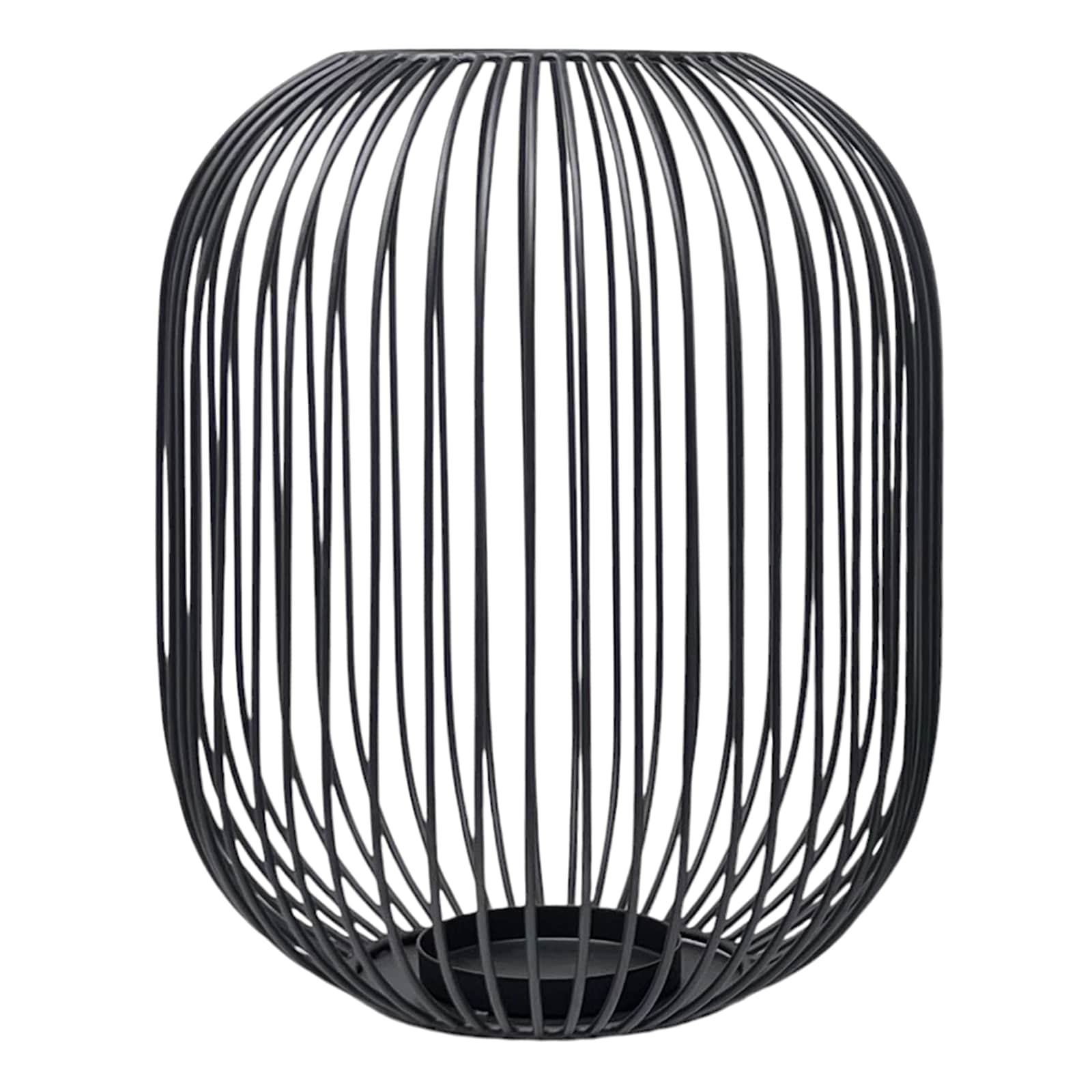 Black Metal Wire Lantern, 13"