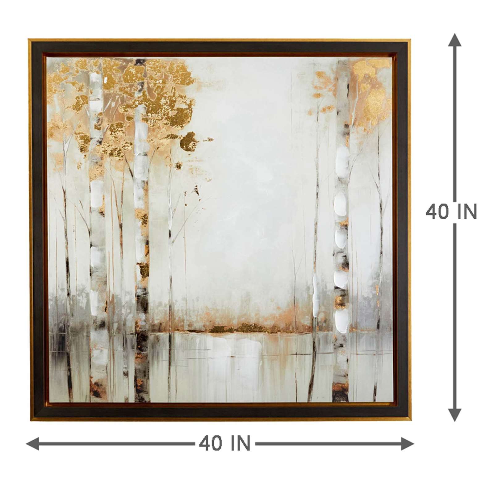 Framed Landscape Canvas Wall Art, 40x40