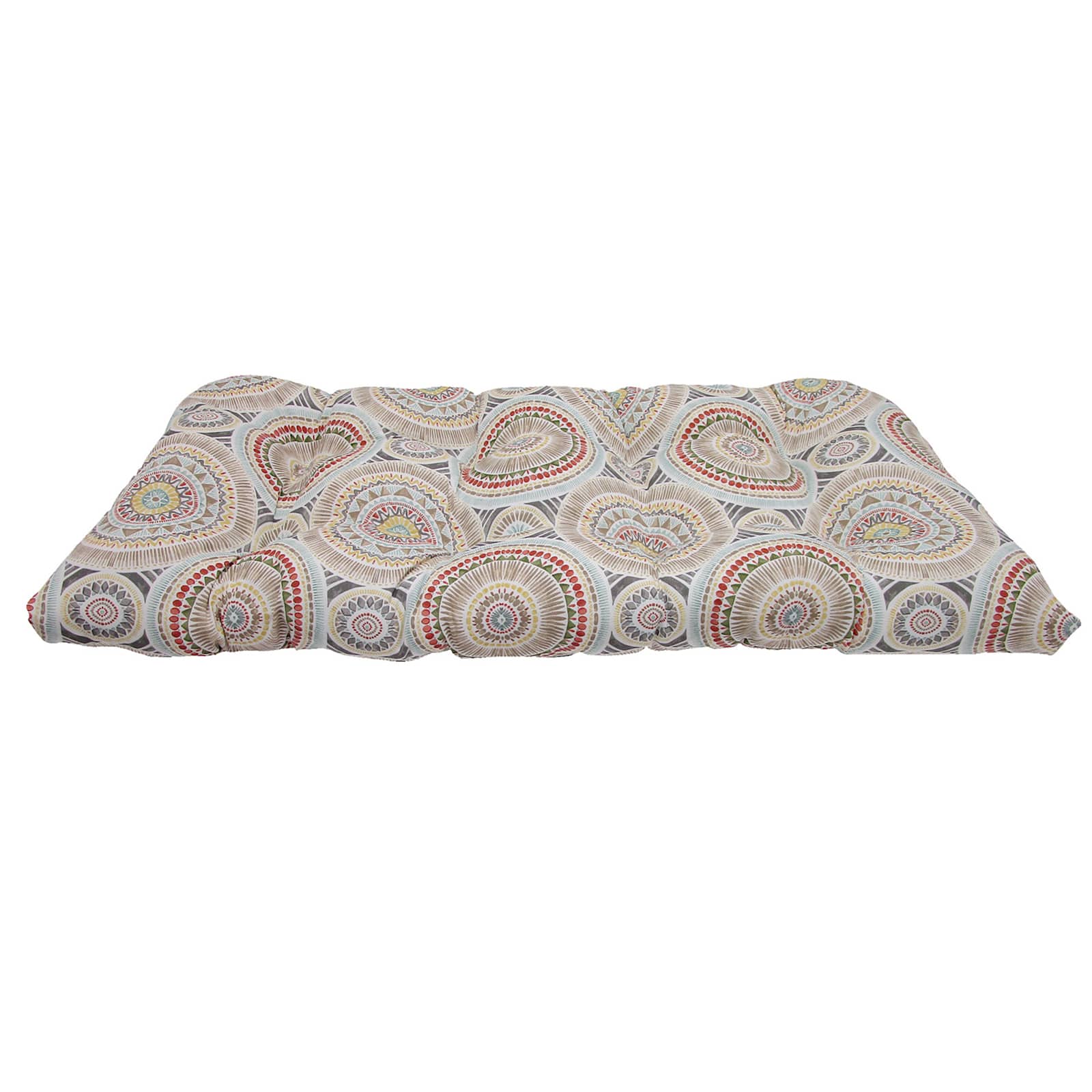 Medallion Sandstone Outdoor Wicker Settee Cushion