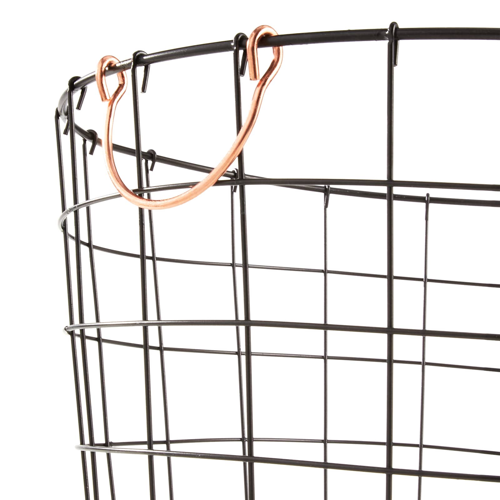 Round Wire Storage Basket Bronze | At Home