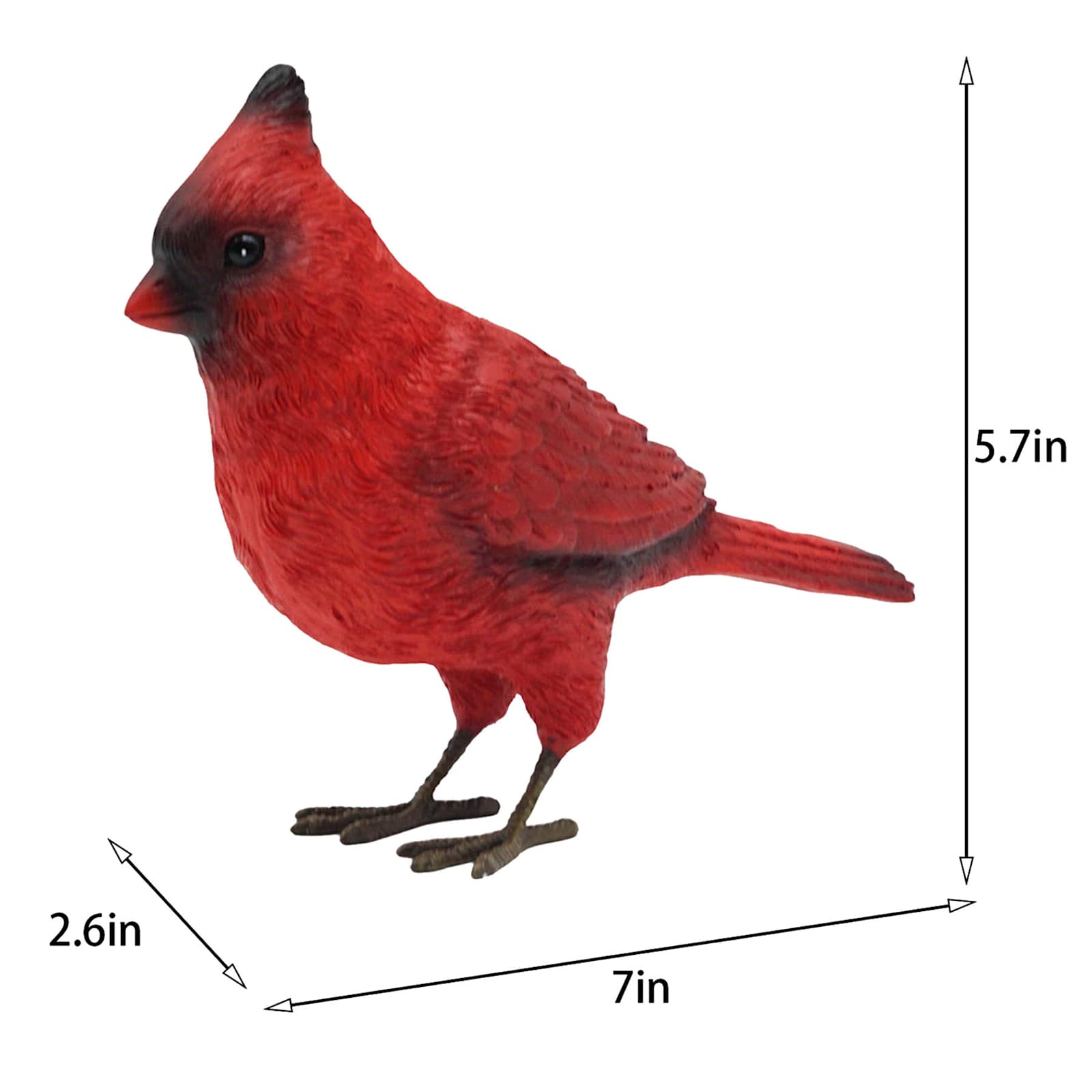 Red Cardinal Outdoor Garden Statue, 5.7" | At Home