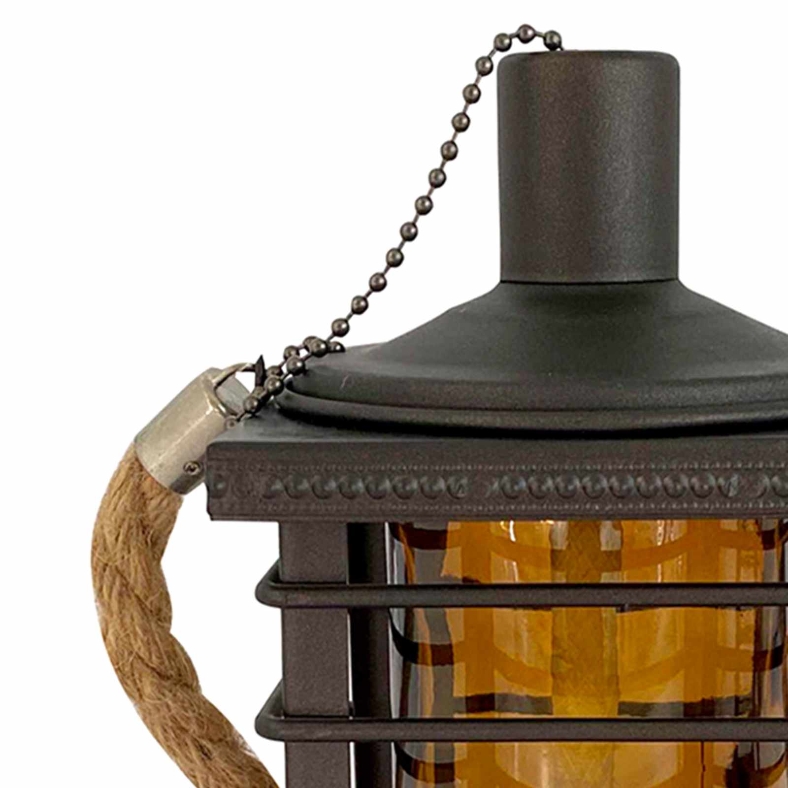 Amber Cage Table Torch | At Home