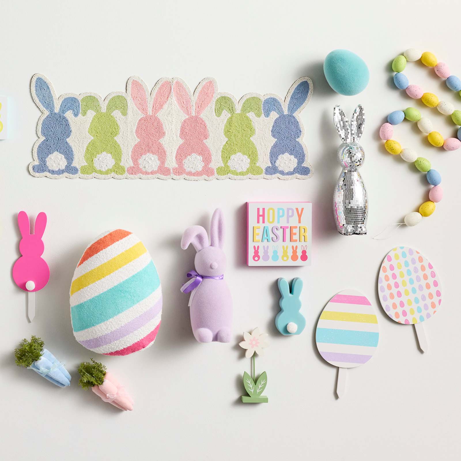 Bunny Brights Blue Ceramic Bunny, 7" | At Home