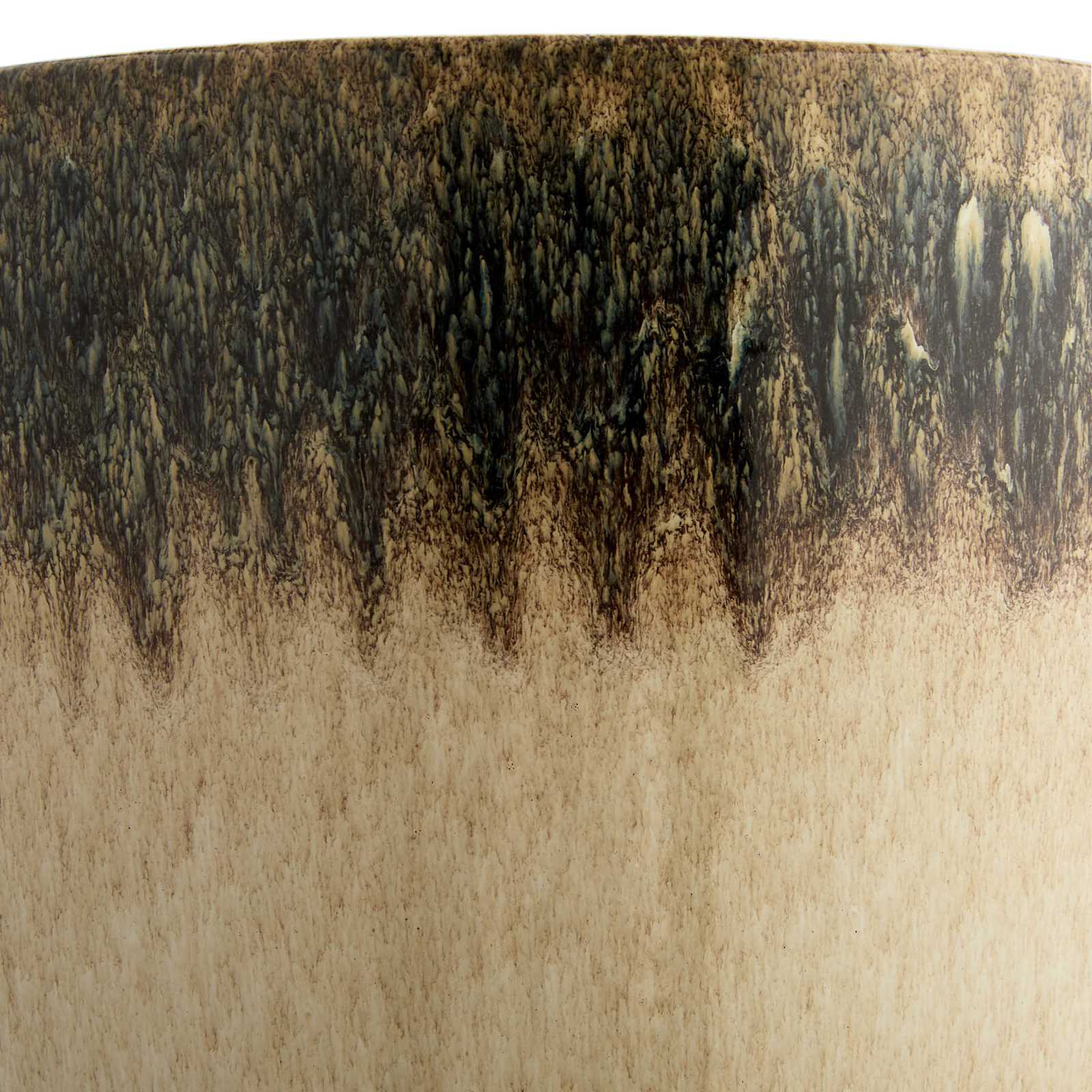 Anisa Brown & White Outdoor Planter, Medium